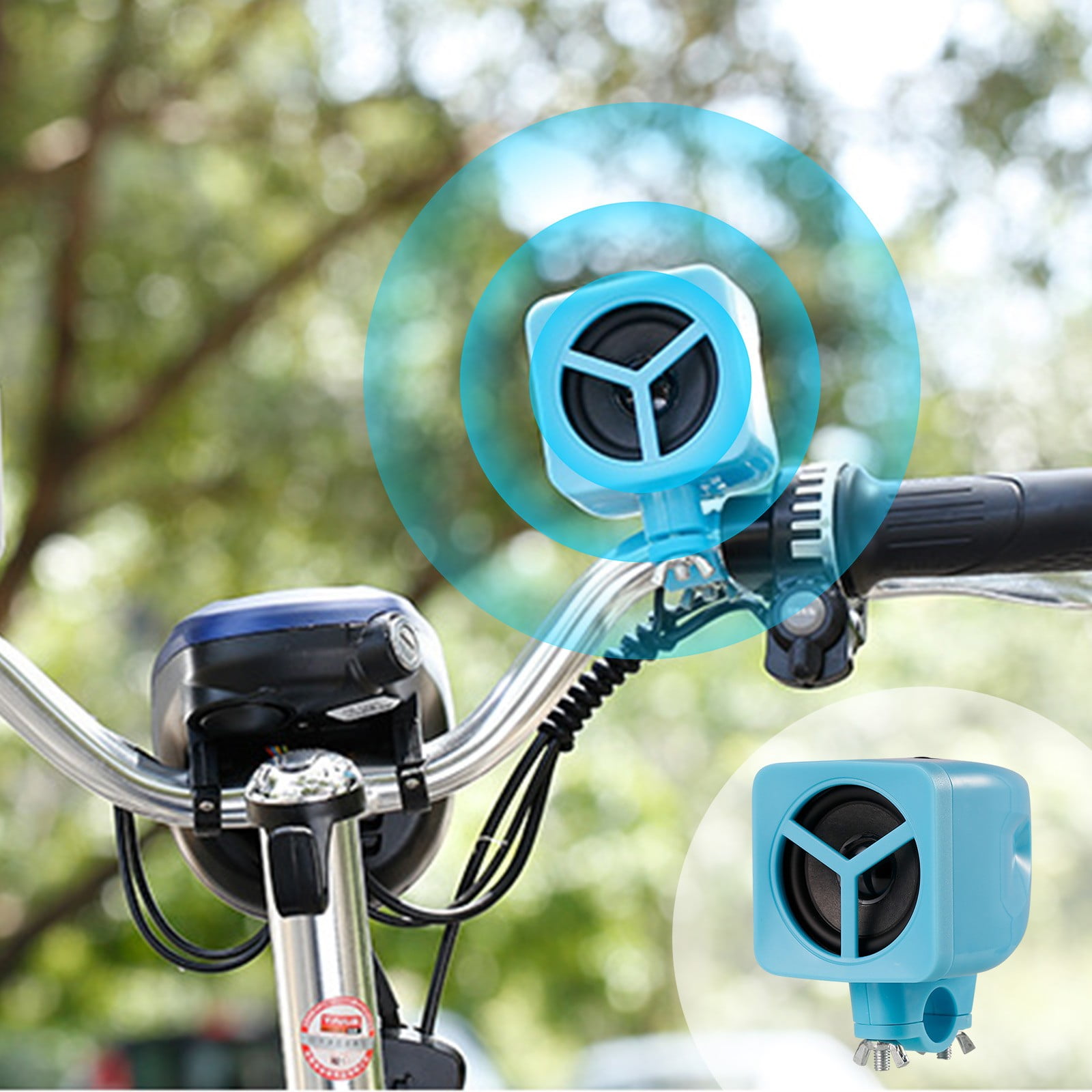 Ckraxd Bicycle Bluetooth Speaker Electric Bike Audio System Motorcycle ...