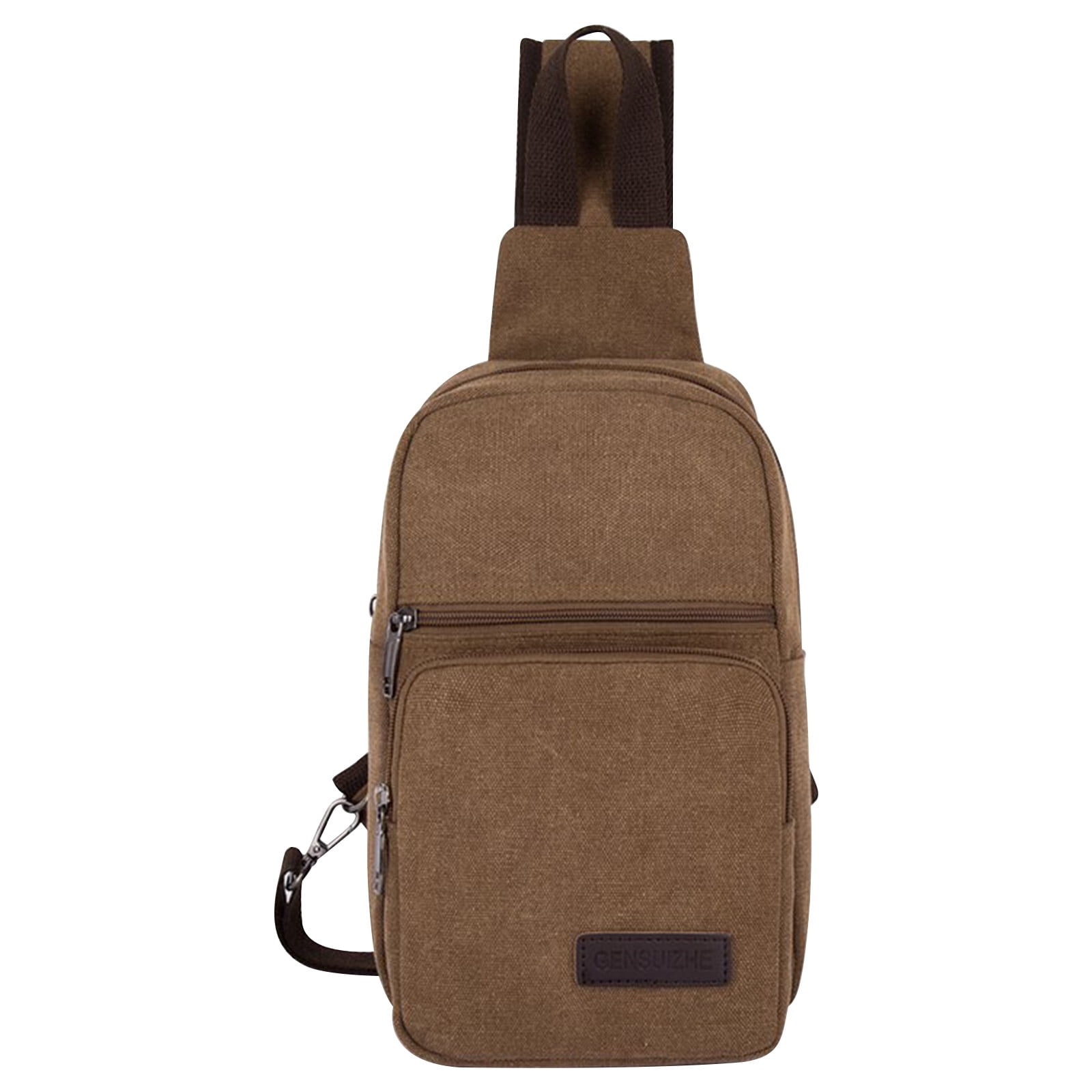 Ckraxd Canvas Chest Bag: Retro Crossbody Backpack for Men's Outdoor ...