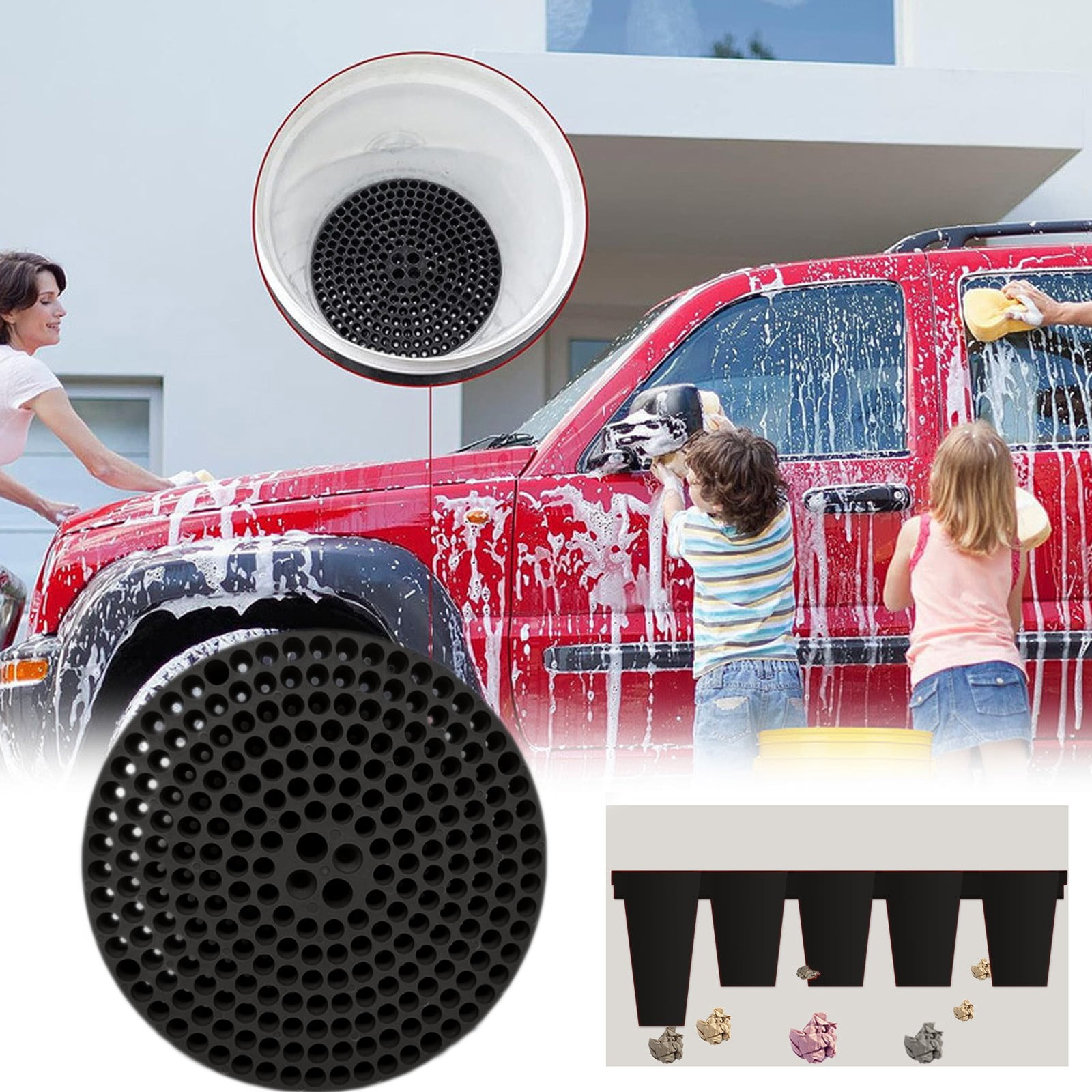 Ckraxd Car Wash Sand Filter Screen Funnel Durable Gravel Isolation Net ...