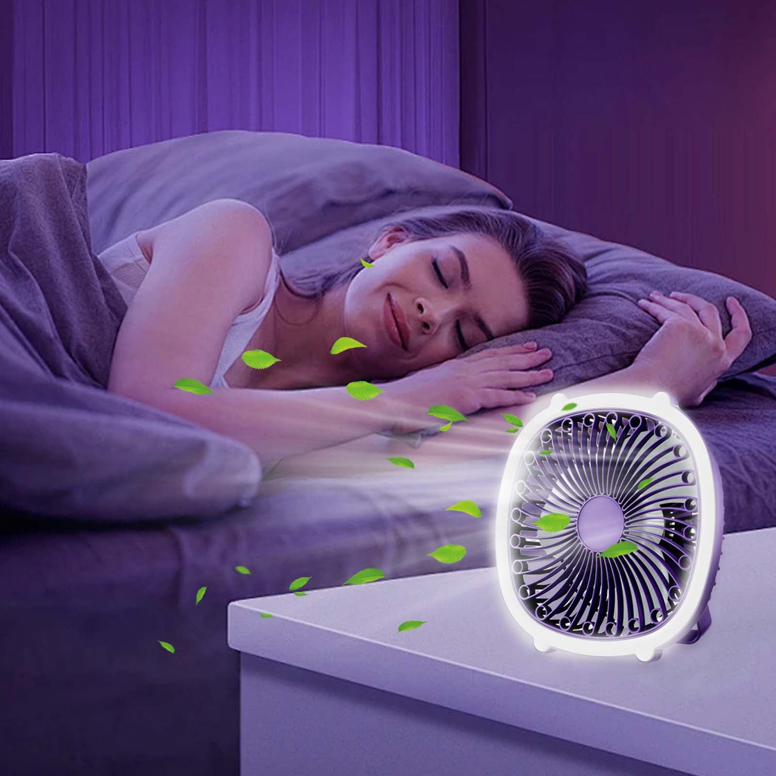 Ckraxd Charging Desktop Small Fan Dormitory Fan Wall-Mounted Mini Small ...