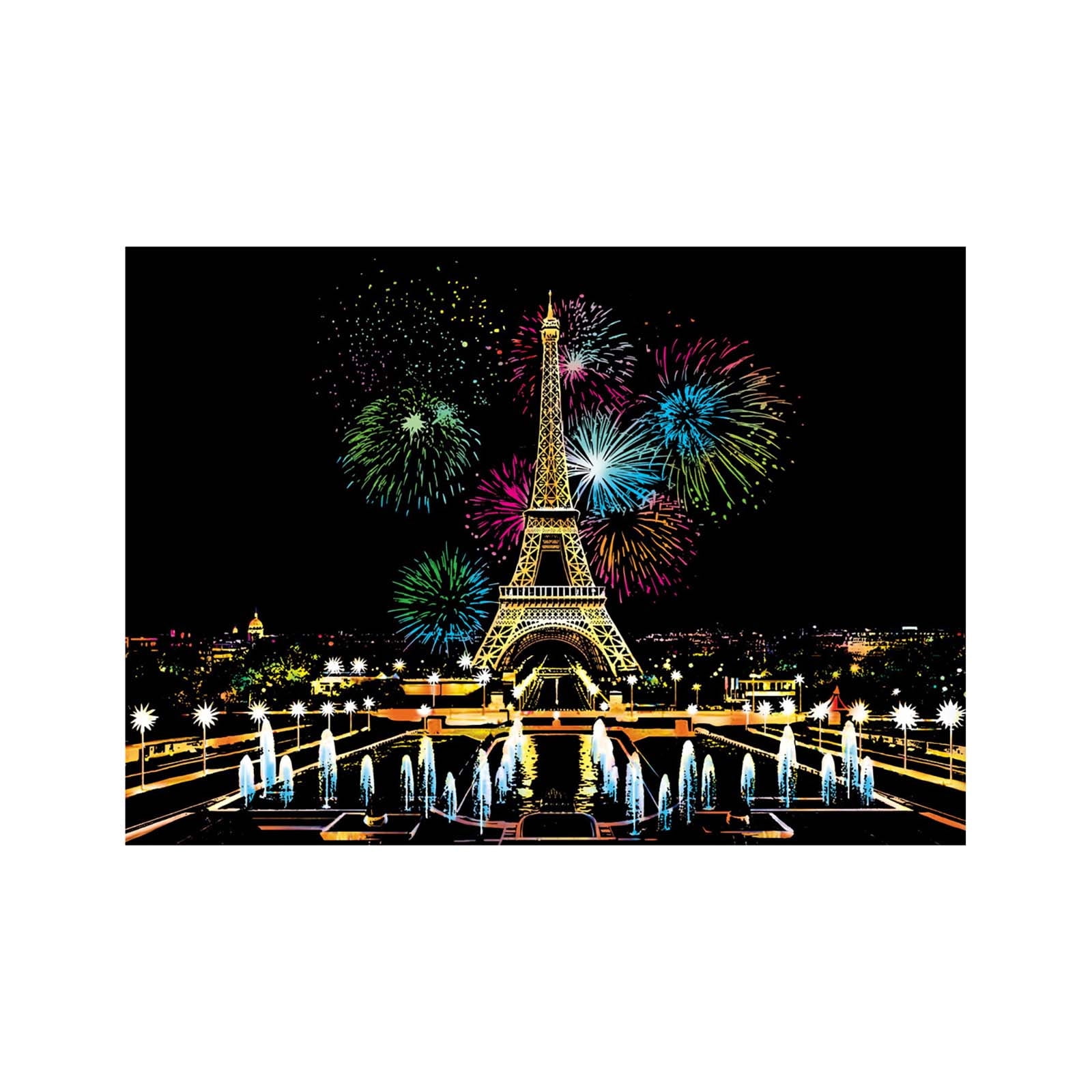 Ckraxd DIY Scratch Art Set for Creating Adult City Night Scenery ...