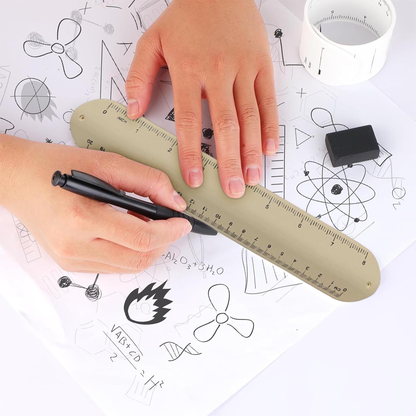 Ckraxd Erasable Memo Bracelet Silicone Wristband Comfortable Note ...