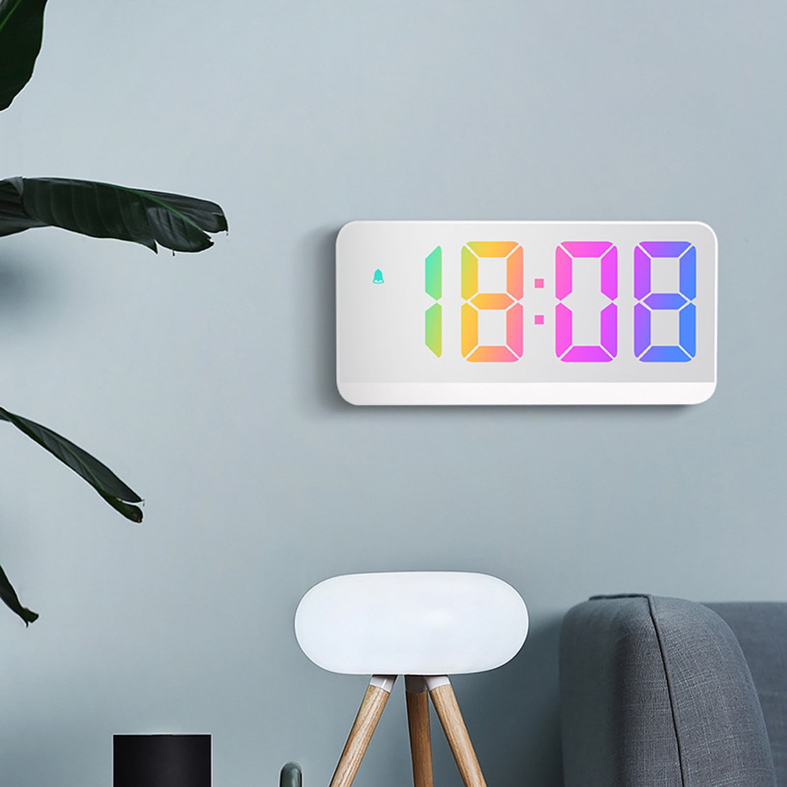 Ckraxd LED Digital Inventive Alarm Clock Alarm Configuration Electronic ...