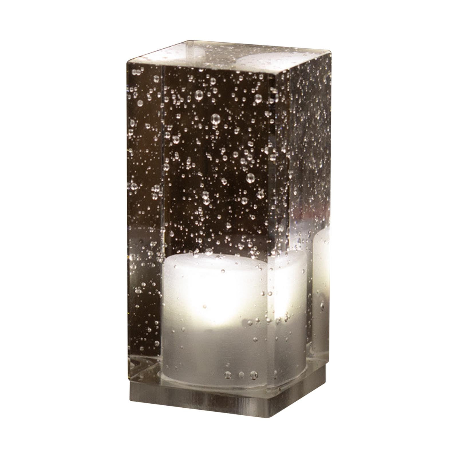 Ckraxd LED Rechargeable Crystal Table Lamp Multi-Function Night Light ...