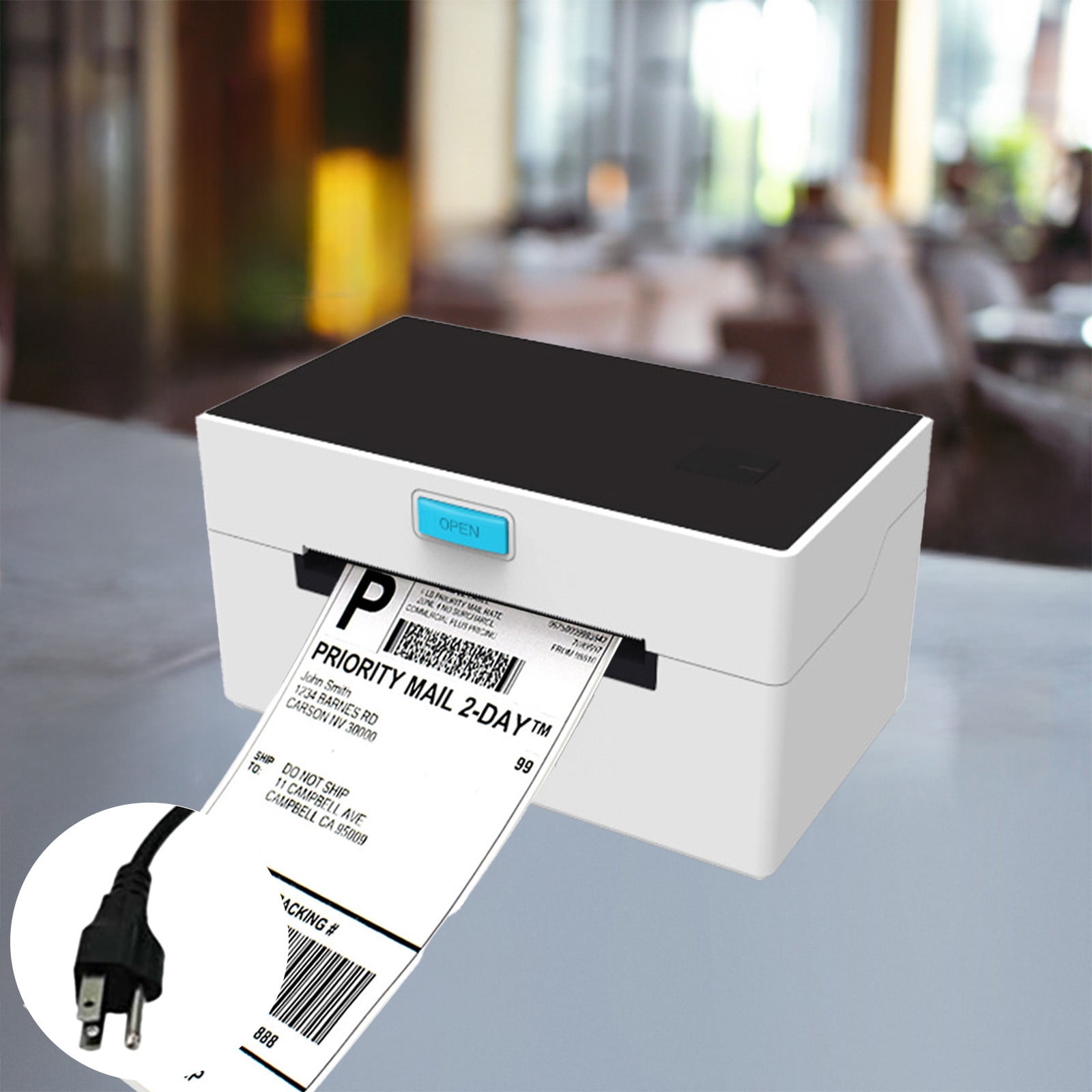Ckraxd Label Printer Thermal Printing Bluetooth USB High Speed for ...