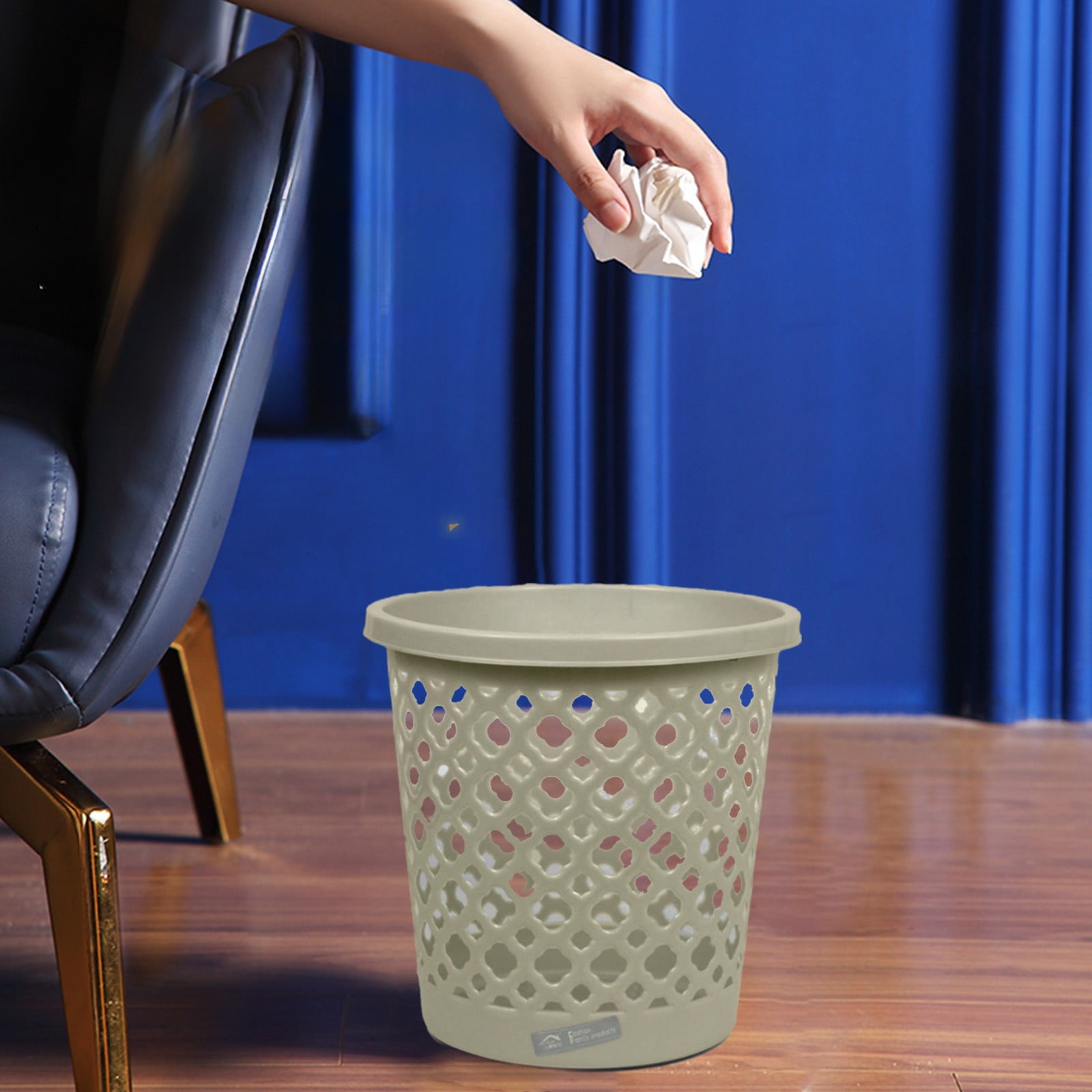 Ckraxd Large Plastic Trash Can for Kitchen and Bathroom, Classification ...