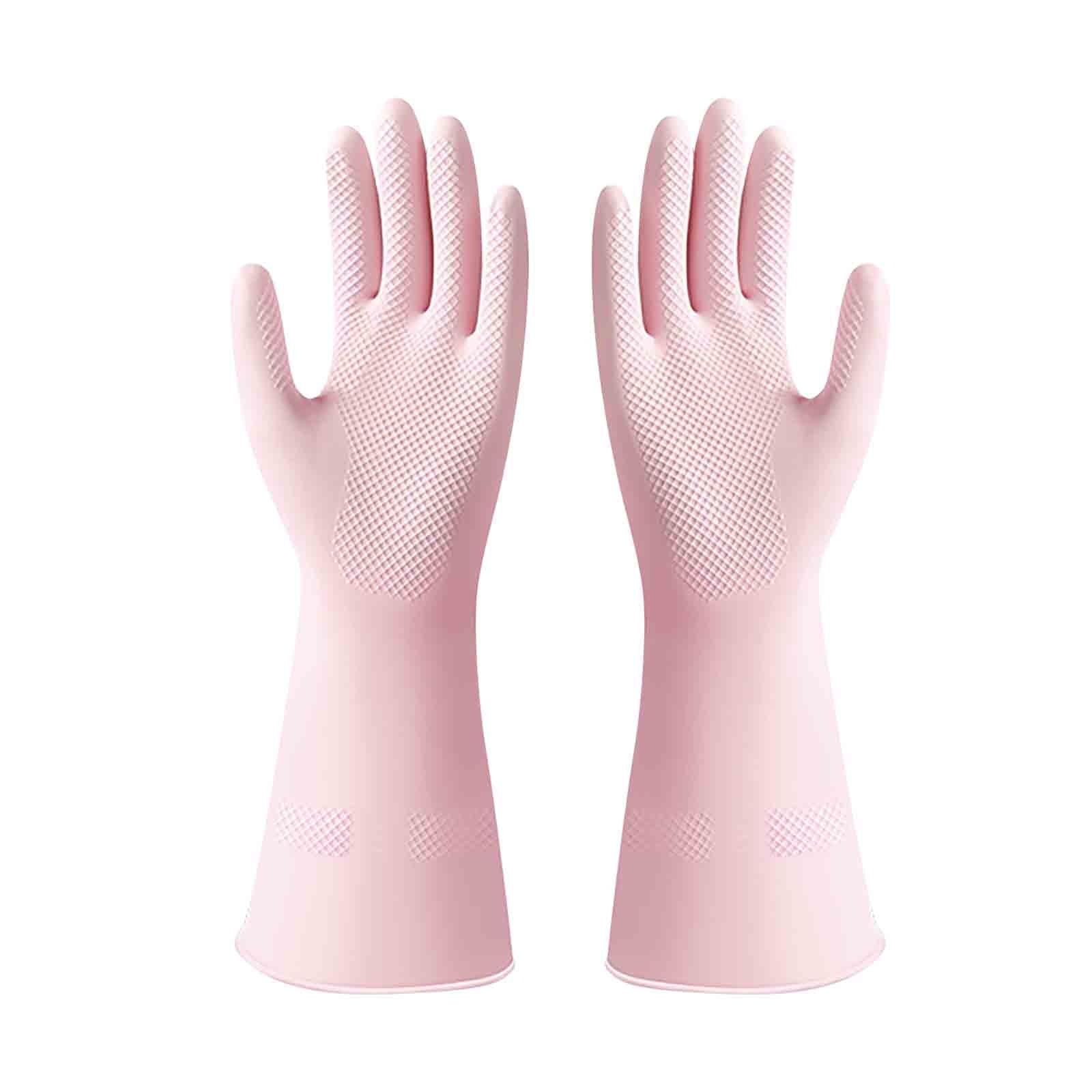 Ckraxd Large Size Rubber Gloves for Kitchen and Household Chores ...