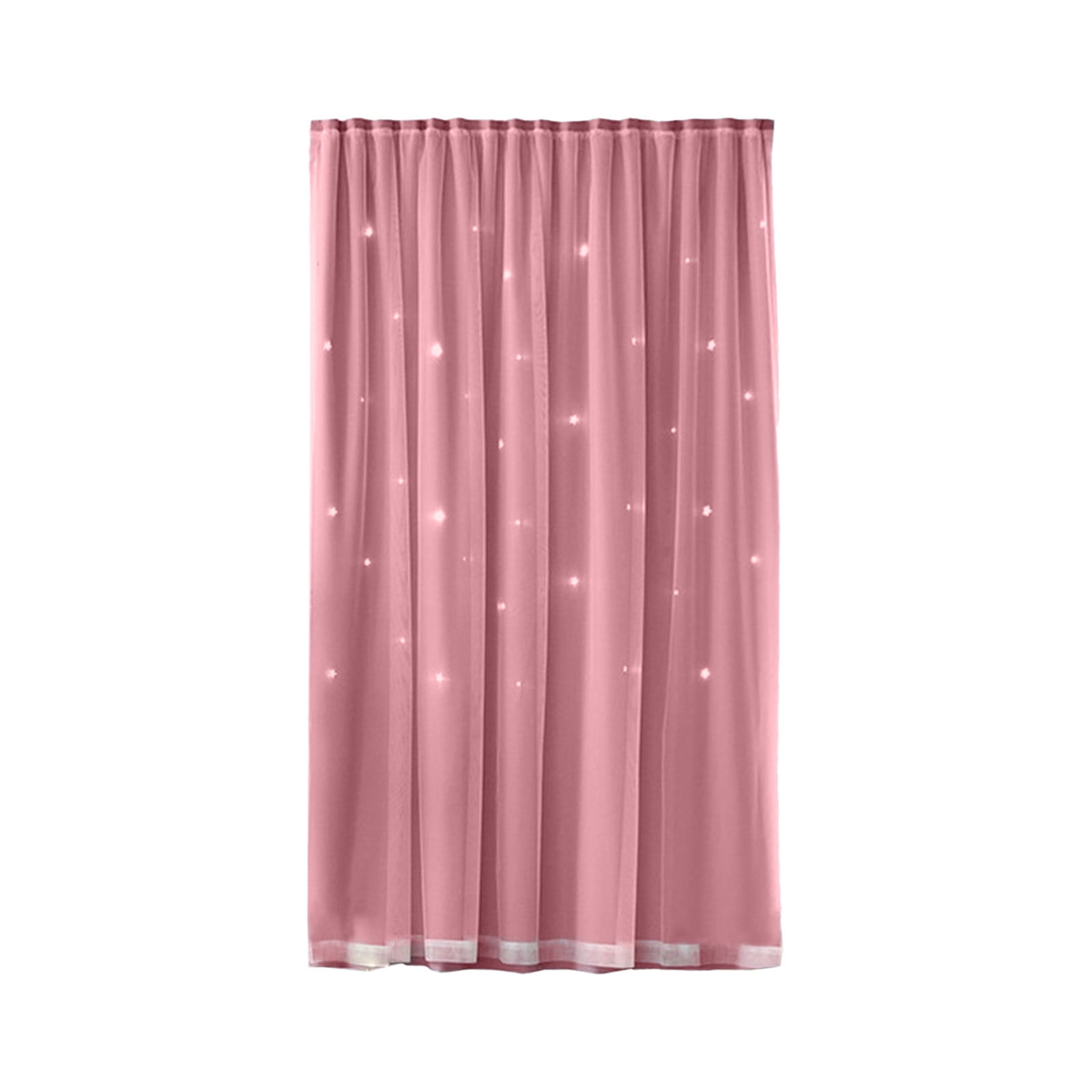 Ckraxd No Drill Magic Tape Star Cutout Blackout Curtains, Double Layer ...