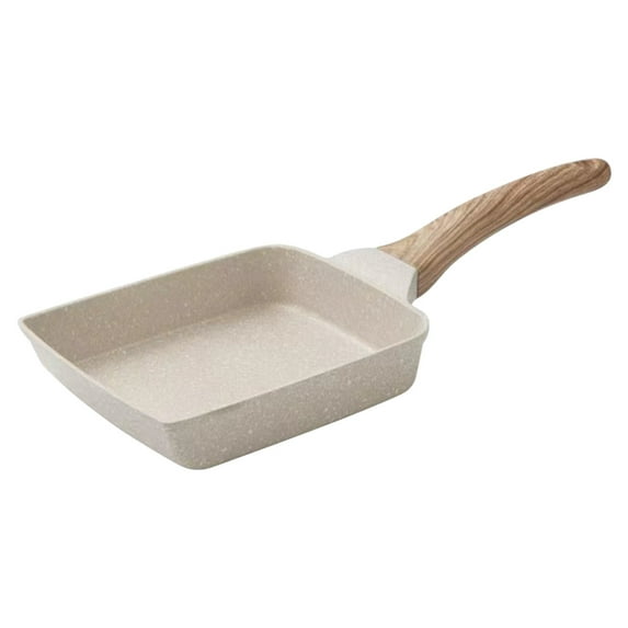 Ckraxd Non-Stick Frying Pan Square Steak Pan Maifan Stone Breakfast Pan ...