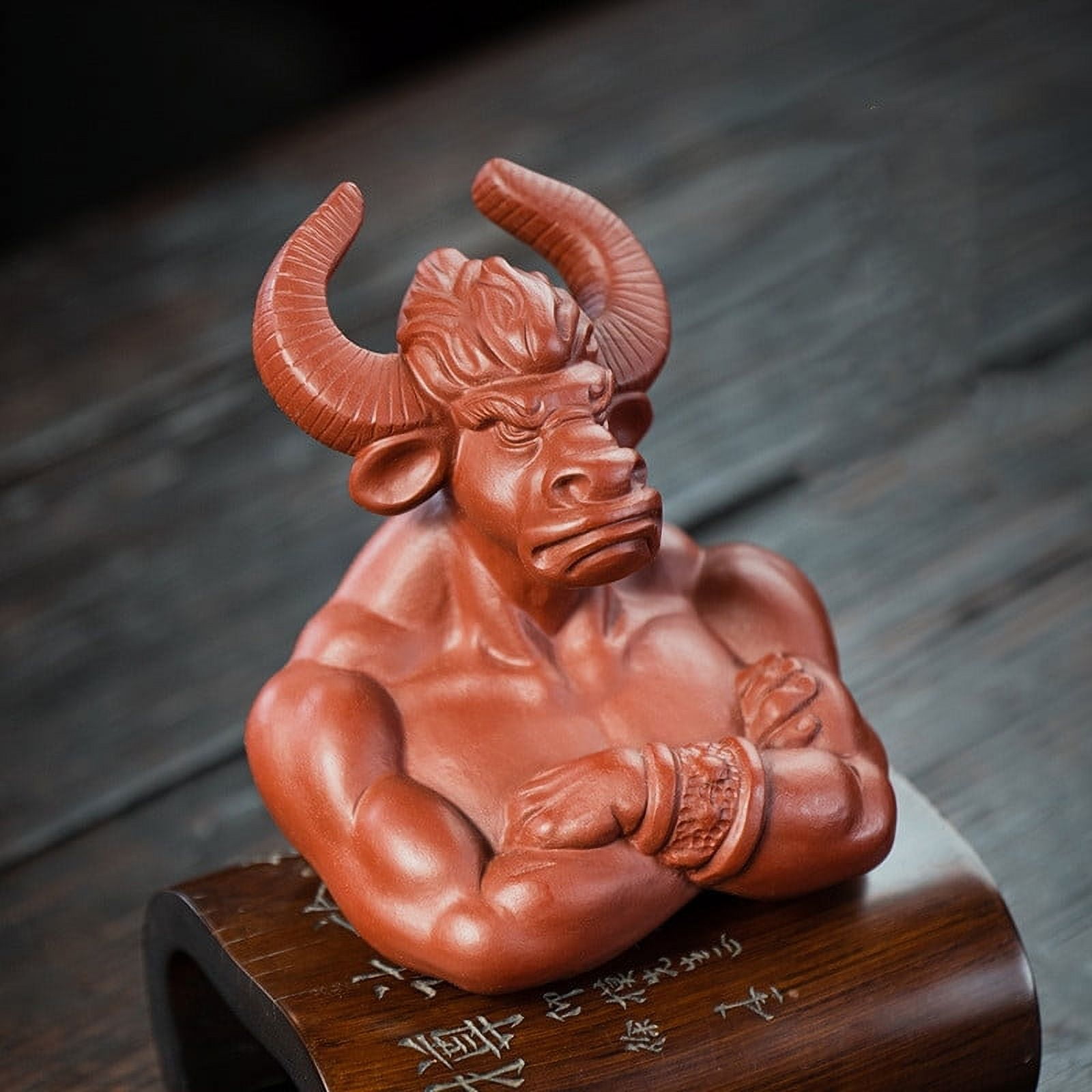 Ckraxd Ornate Purple Sand Tea Pet for Enchanted Feng Shui Symbolic Tea ...