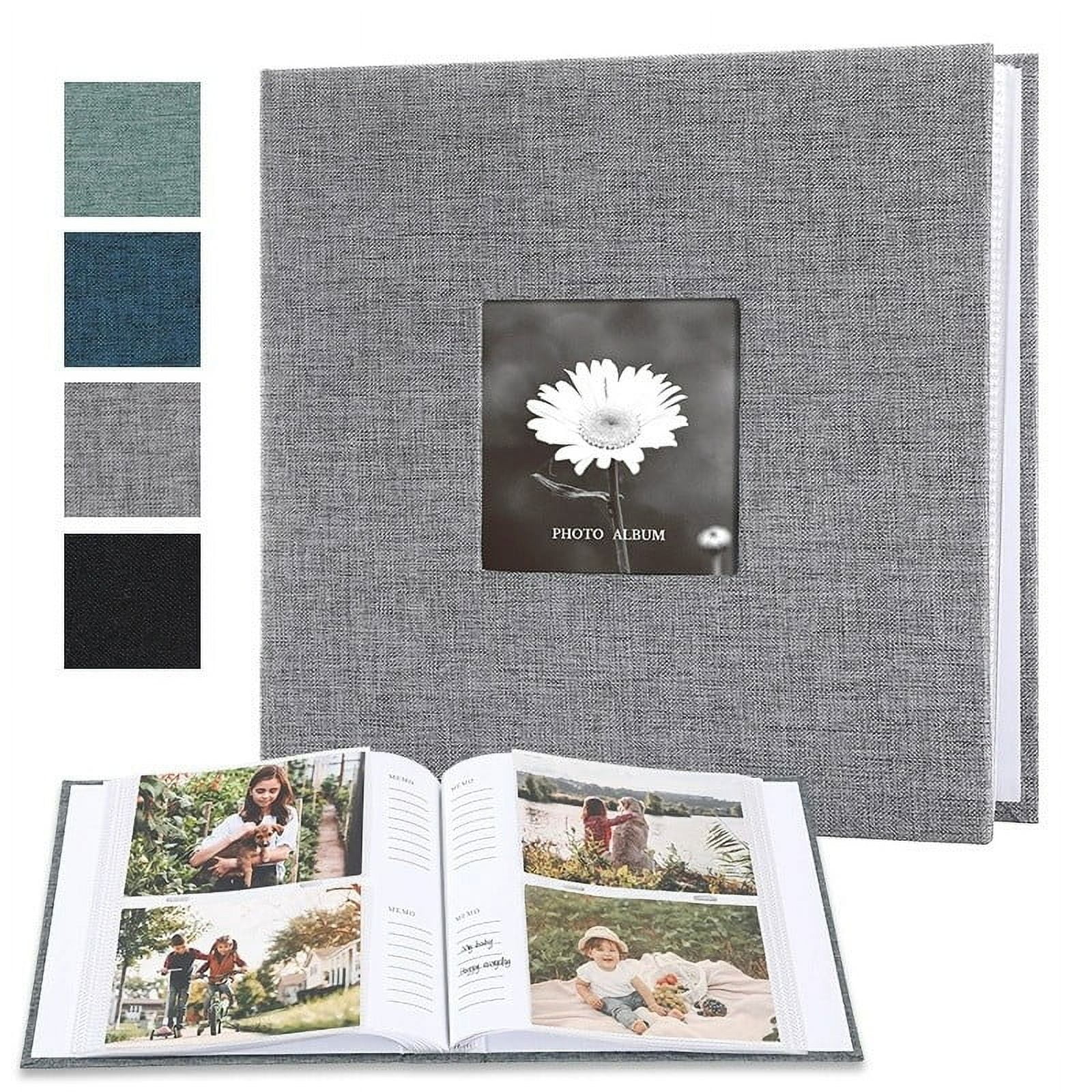 Ckraxd Photo Album with Writing Space, 6x4 inch, 200 Photos, Linen ...