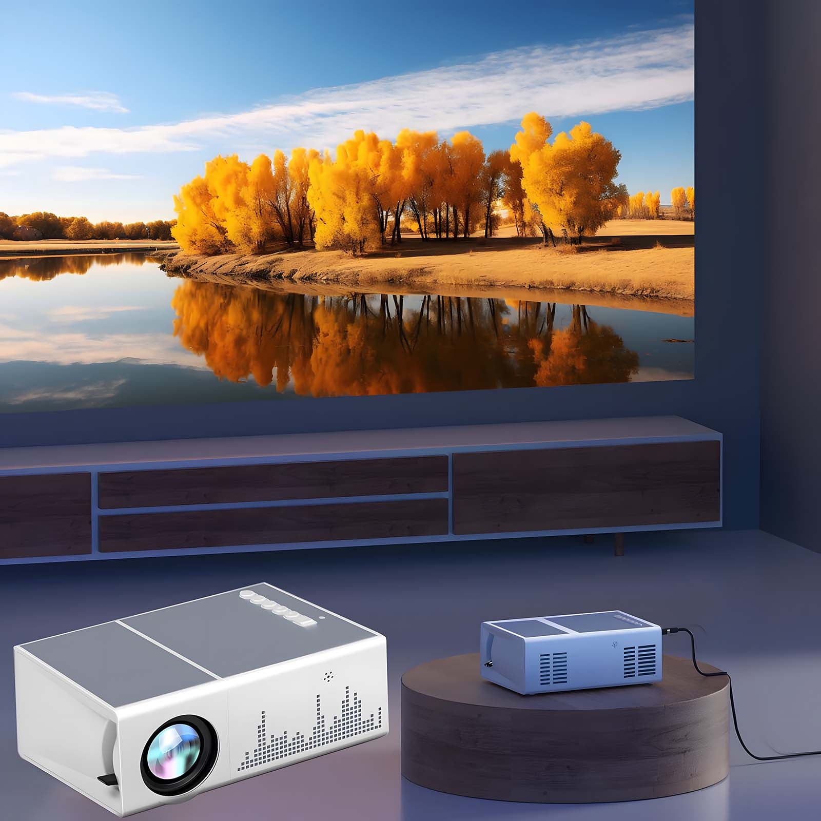 Ckraxd Portable 1080p Mini Projector: High-Resolution LED Projector for ...