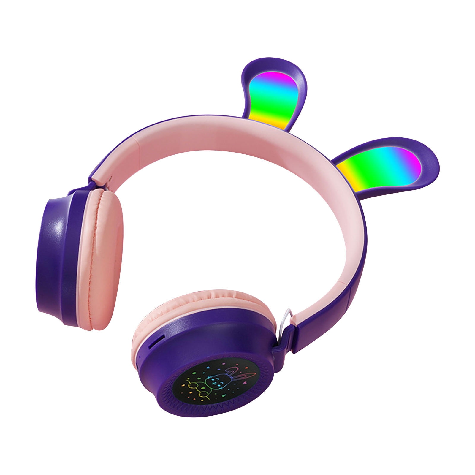 Ckraxd Rabbit Ear Bluetooth Headphones: Long-Lasting, Noise-Reducing ...