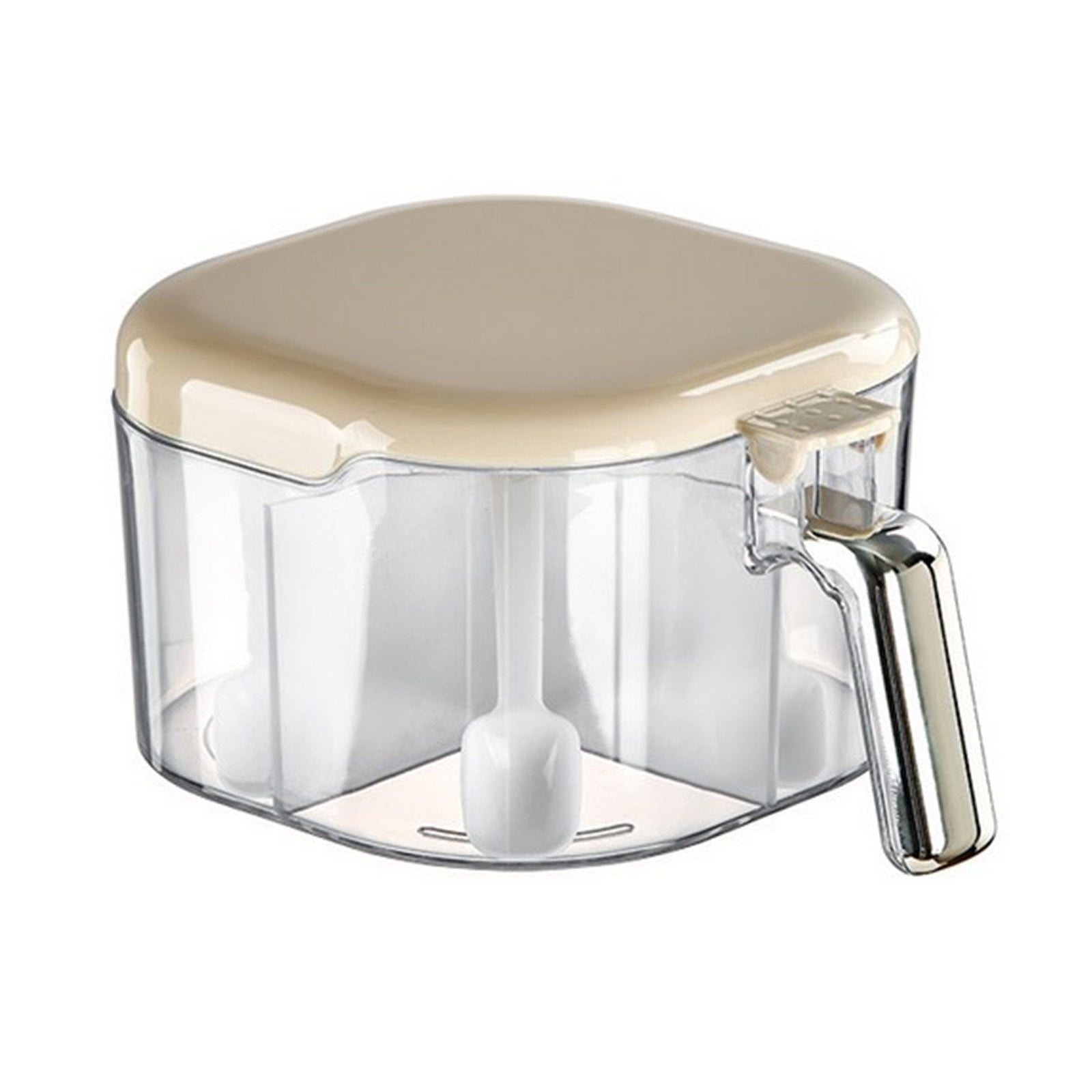 Ckraxd Seasoning Box Set Kitchen Storage Containers Divided Compartment ...