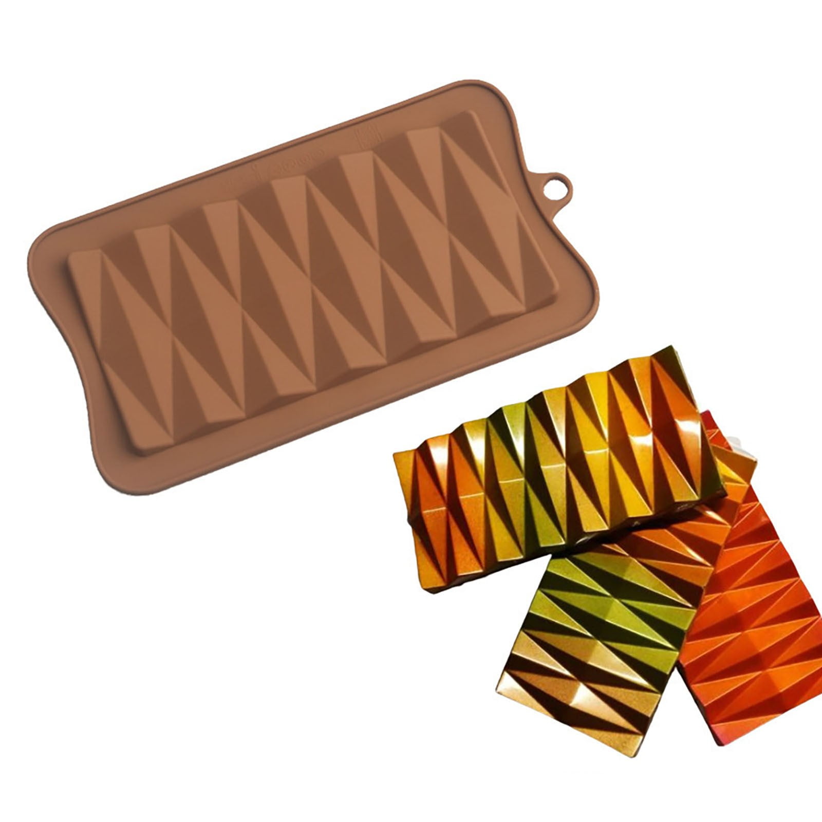 Ckraxd Silicone Chocolate Molds for Bars, Deep Chocolate Bar Molds ...