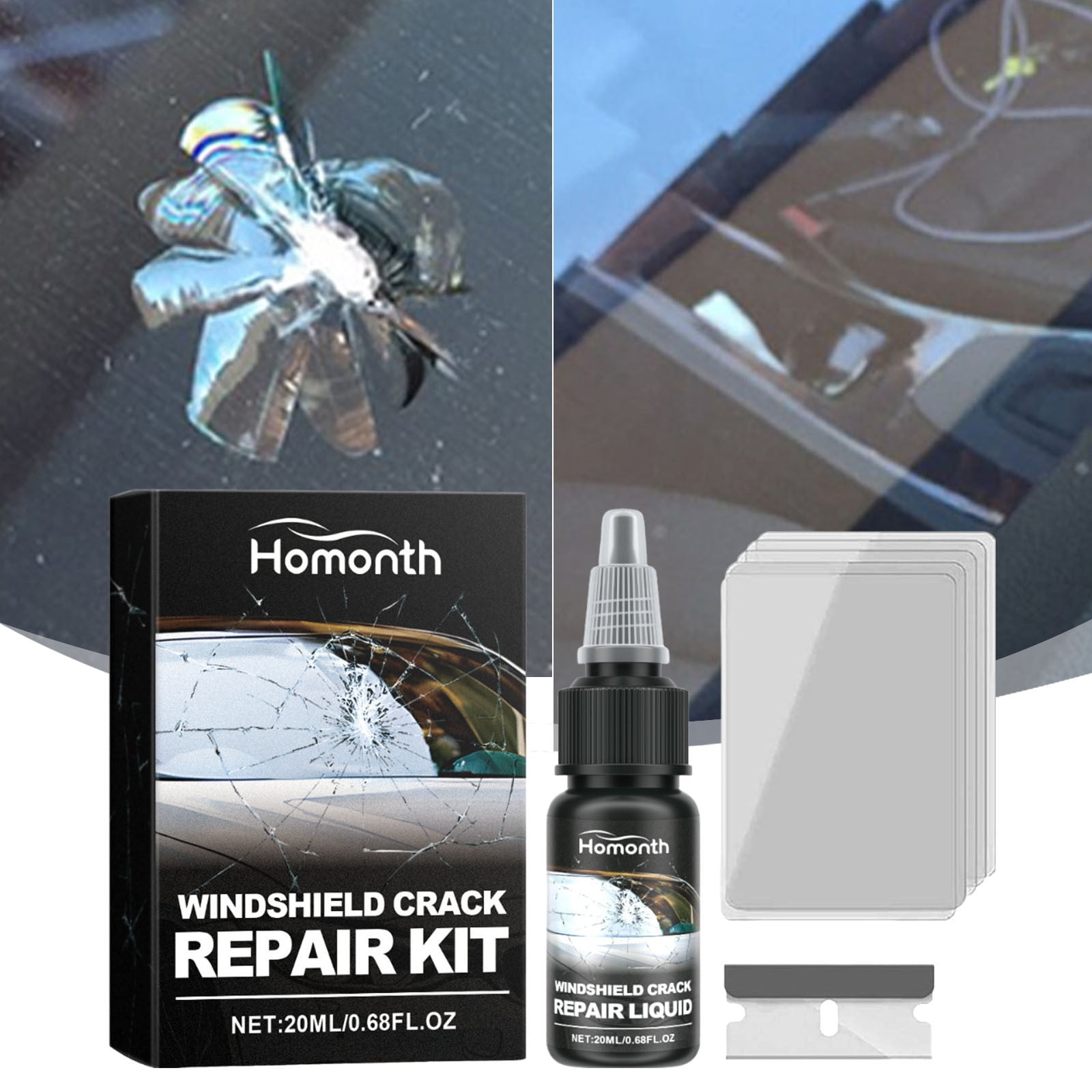 Ckraxd Upgrade Windshield Crack Repair Kit 2024, Car Windshield Chip ...