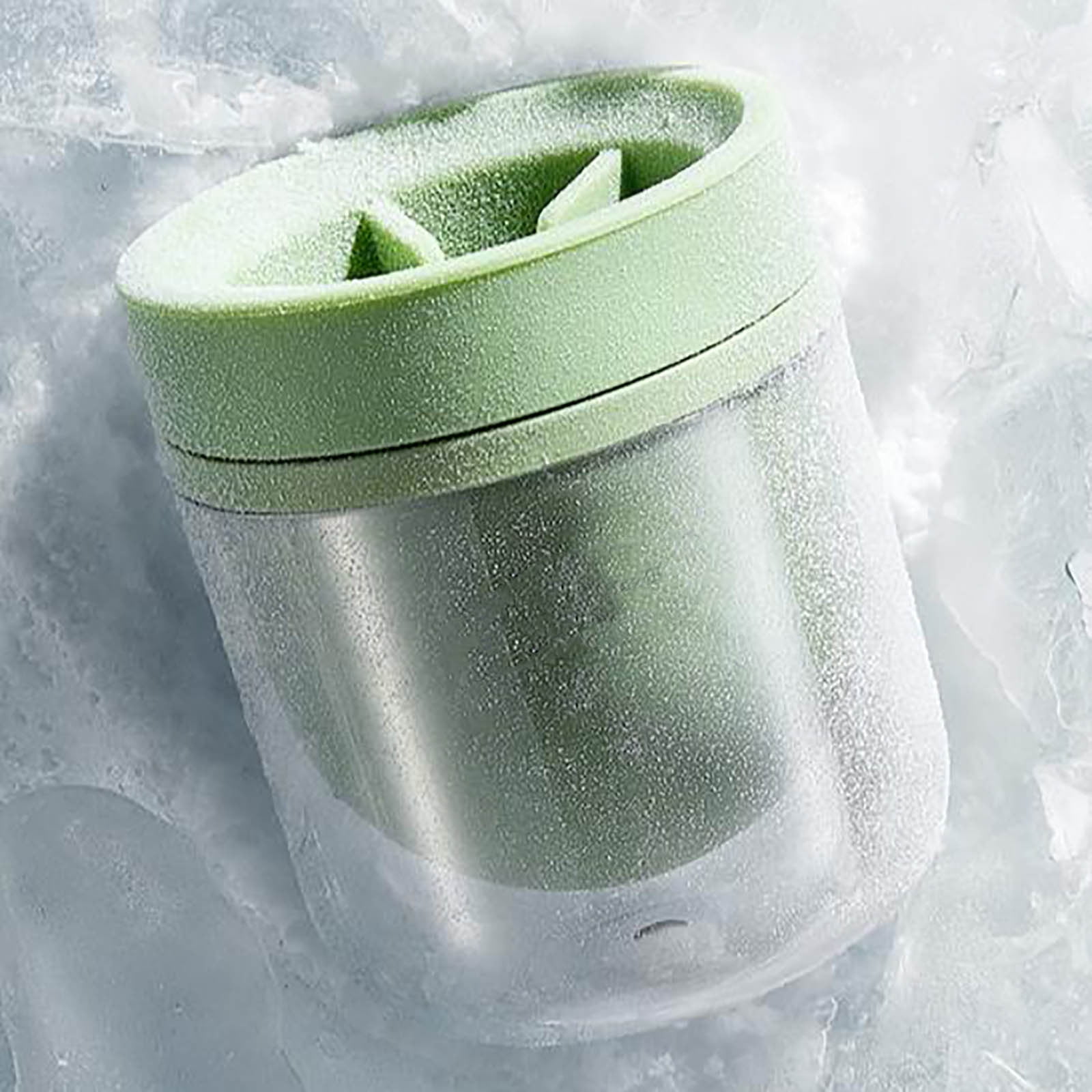 Ckraxd Whiskey Ice Mould Circular Silicone Ice Maker Food-Grade Tool ...