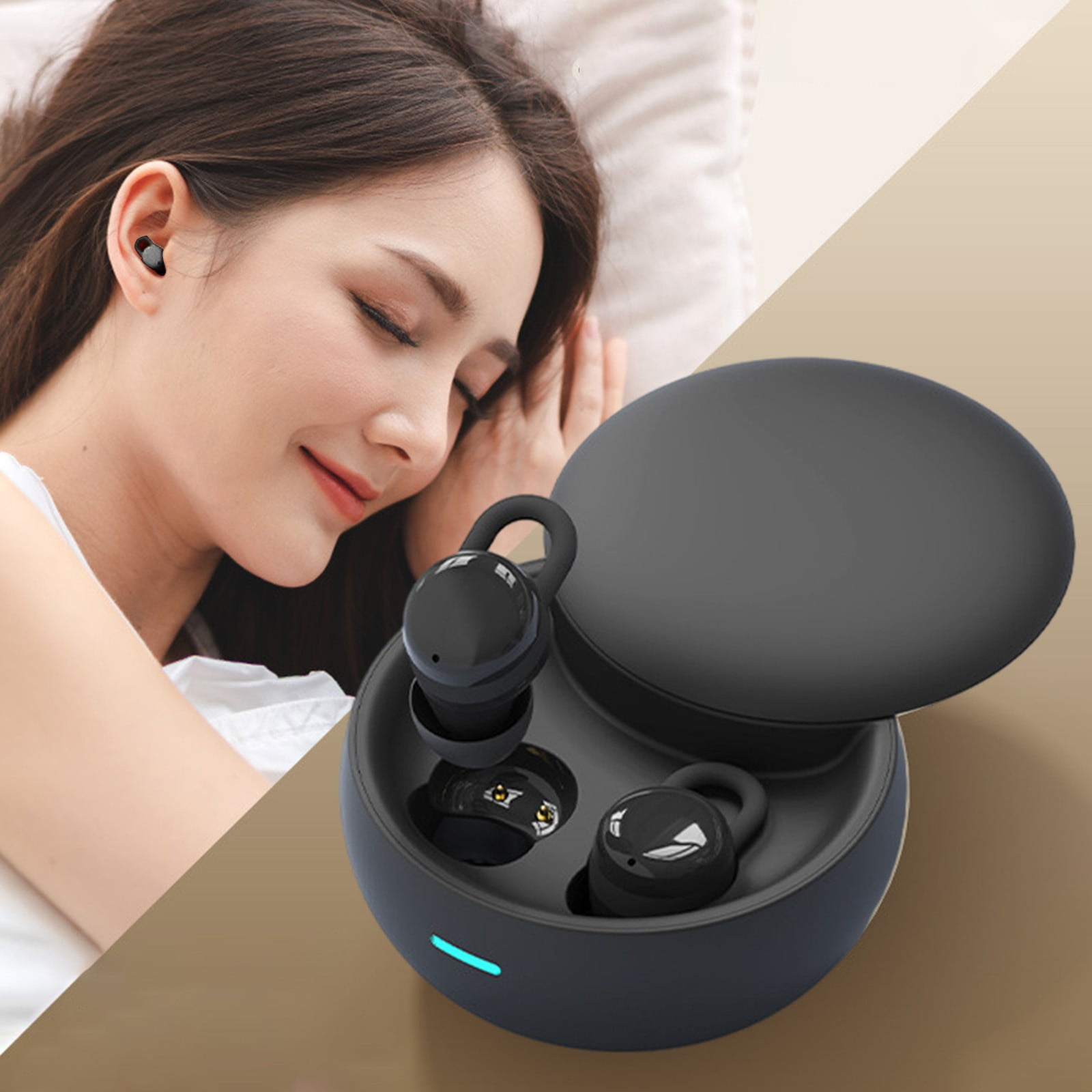 Ckraxd Wireless Earbuds with LED Light, Advanced Noise Cancellation ...