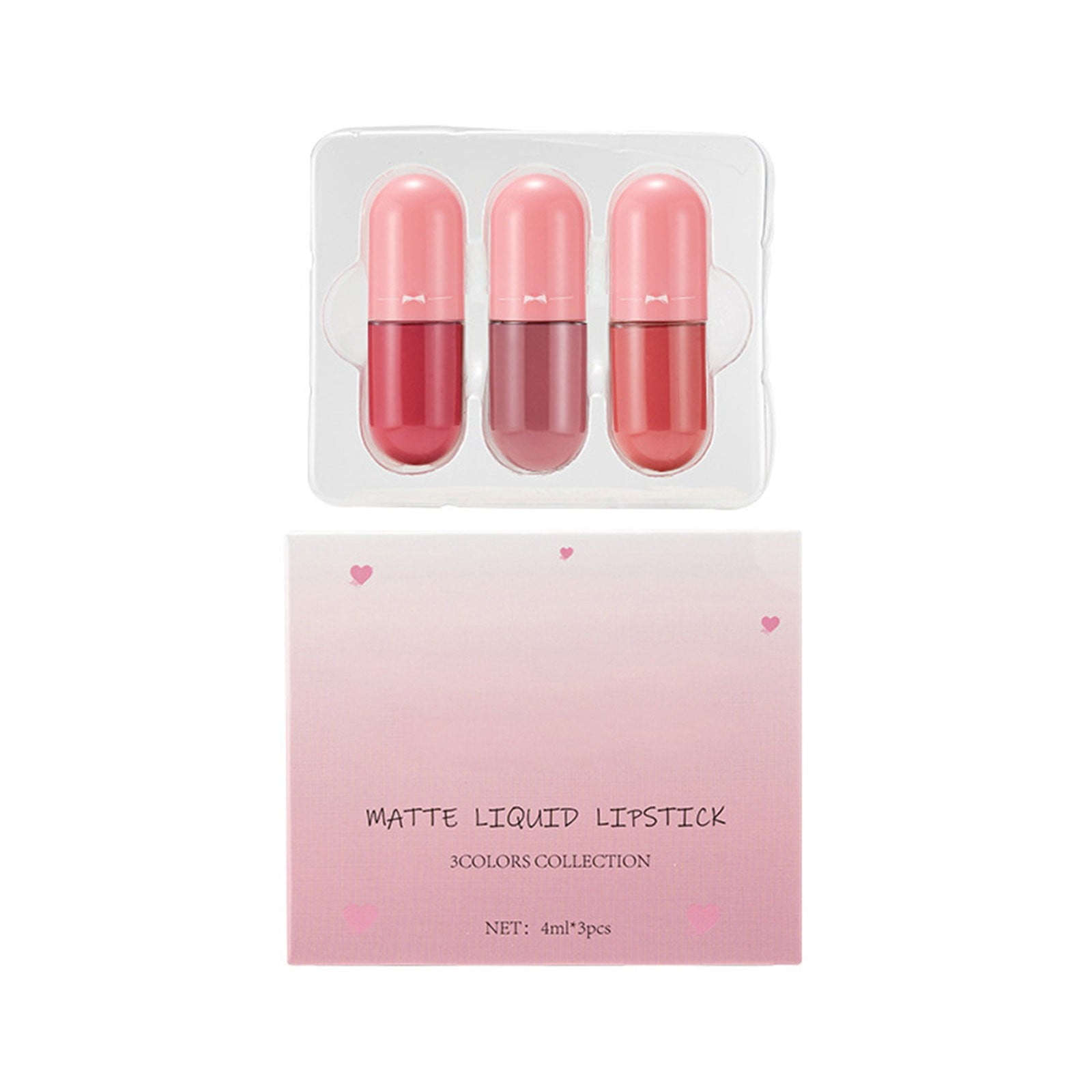 Ckulufk 3Pcs Capsule Lip Gloss With Long Wear Non Sticky Lightweight ...