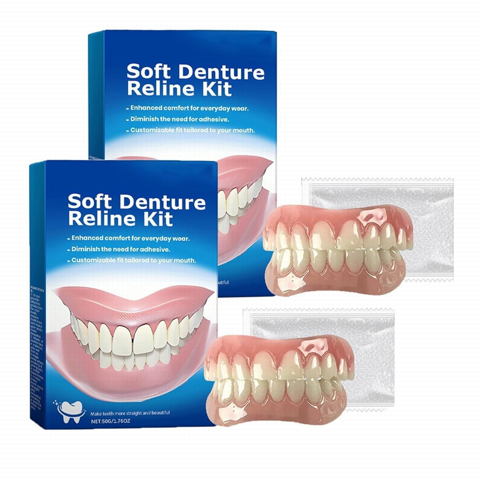 Ckulufk Cosmetic Denture Braces Cosmetic Cosmetic Kit Soft Denture ...