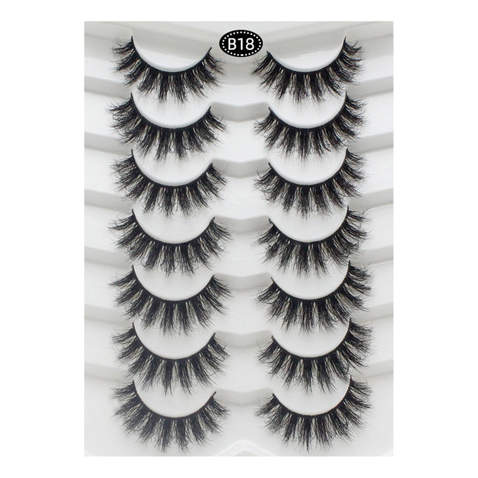 Ckulufk False Eyelashes Lashes 5 Pairs Soft Faux Mink Lashes 3D 6D ...