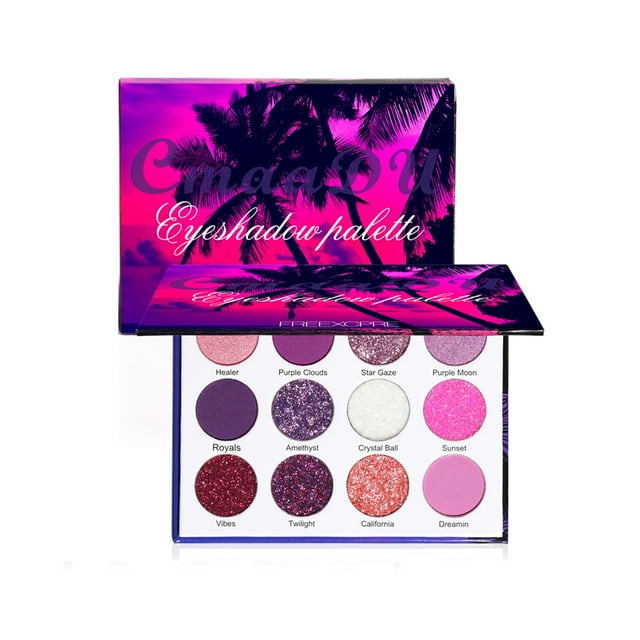 Ckulufk Glitter Eyeshadow Powder Purple Shiny 12 Makeup Colors ... Ckulufk Glitter Eyeshadow Powder Purple Shiny 12 Makeup Colors ...