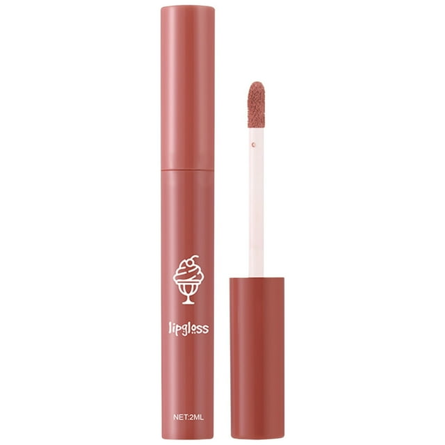 Ckulufk Lip And Cheek Lipstick Lip Gloss Non Fading Non Stick Cup Cute