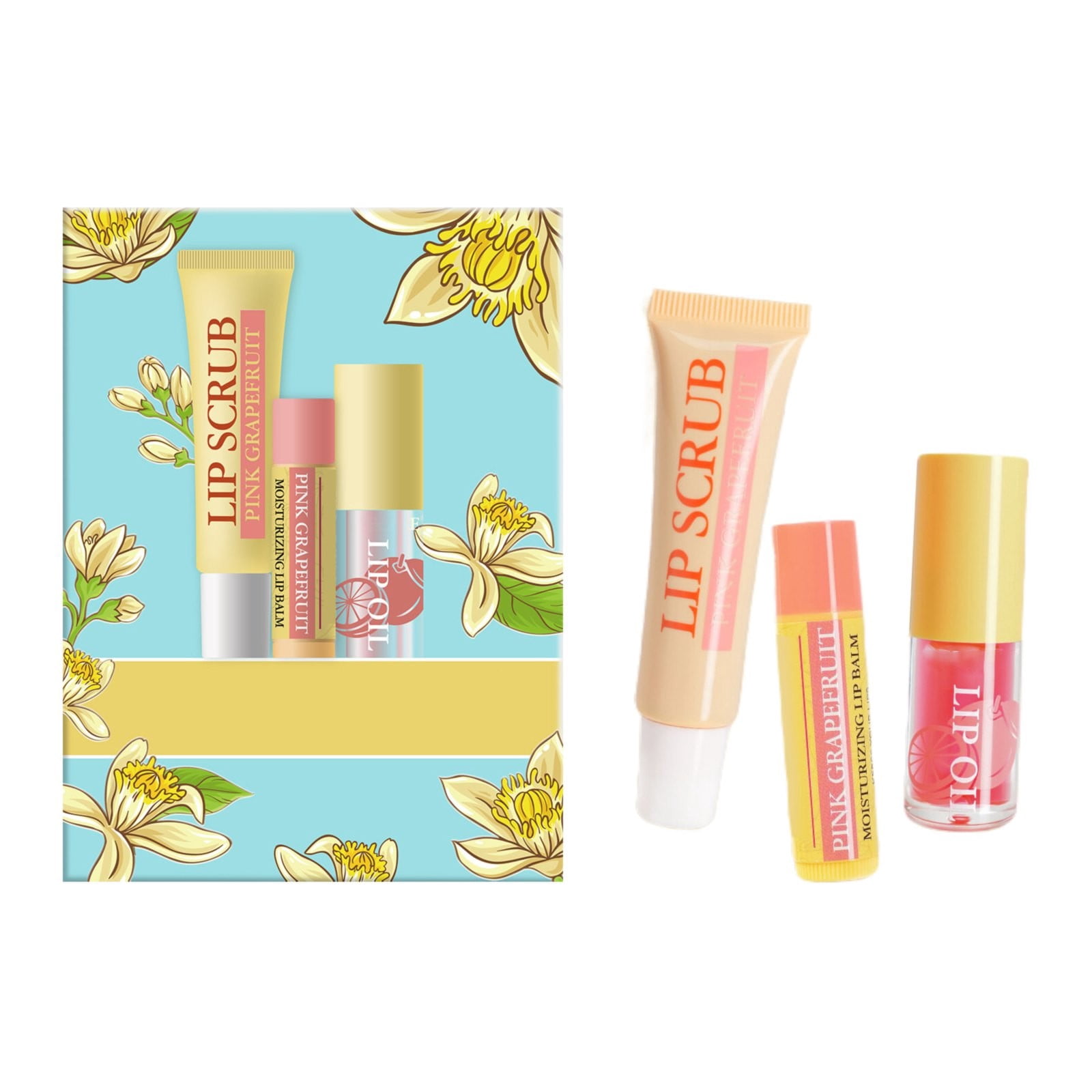Ckulufk Lip Care Package Includes One Lip Scrub One Nourishing Lip Oil ...