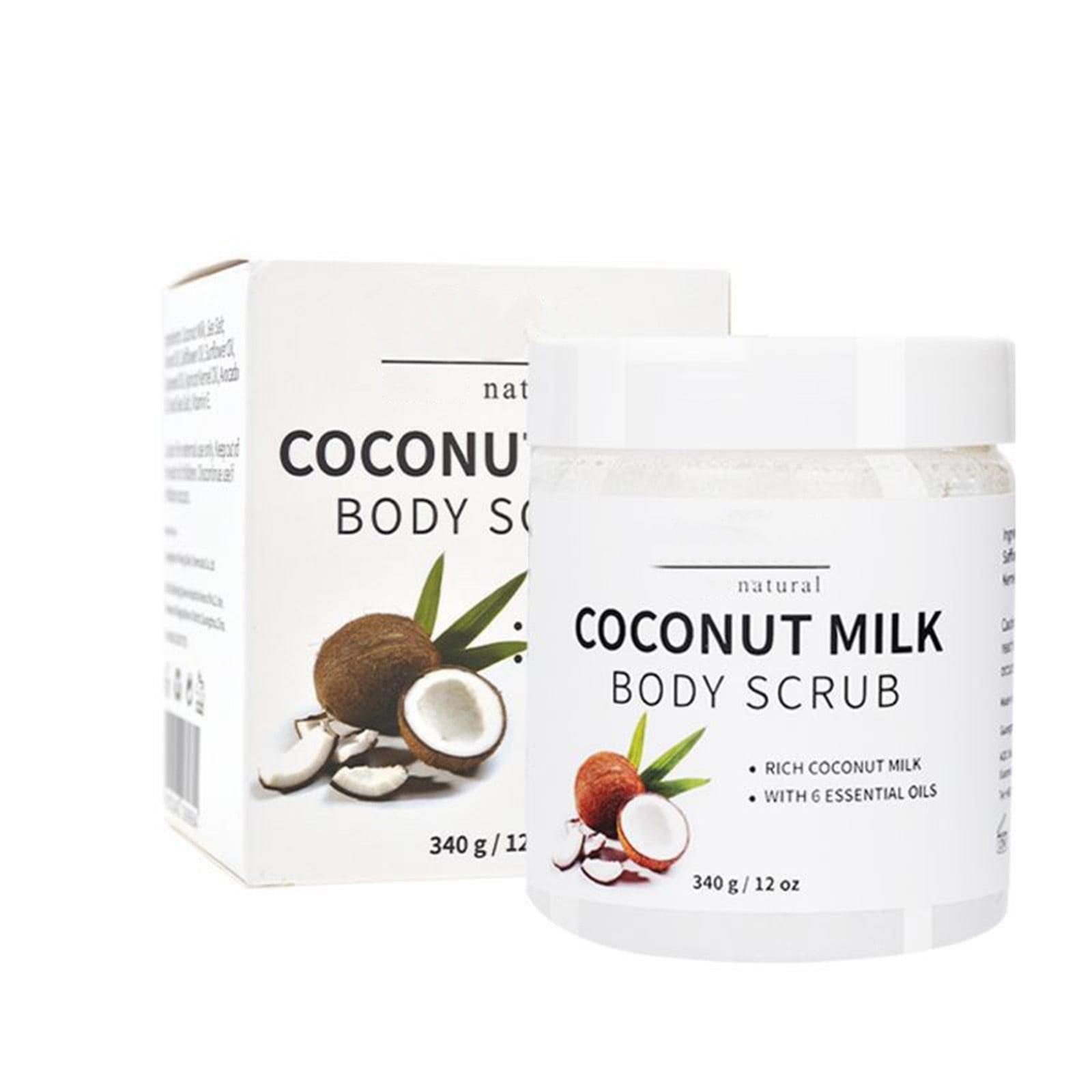 Ckulufk Pure Coconut Milk Body Scrub Anti Cellulite & Exfoliator Care ...