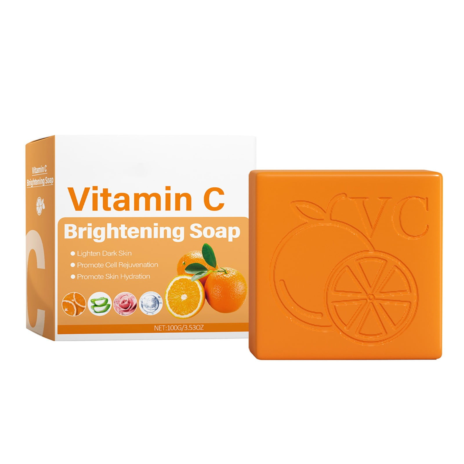 Ckulufk Vitamin C Soap Oil Soap Cleansing Bath Soap Vitamin C Soap 100g ...