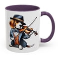 Cla1ssy Beagle Violinist Mug Vintage Dapper Dog Playing Violin Music ...