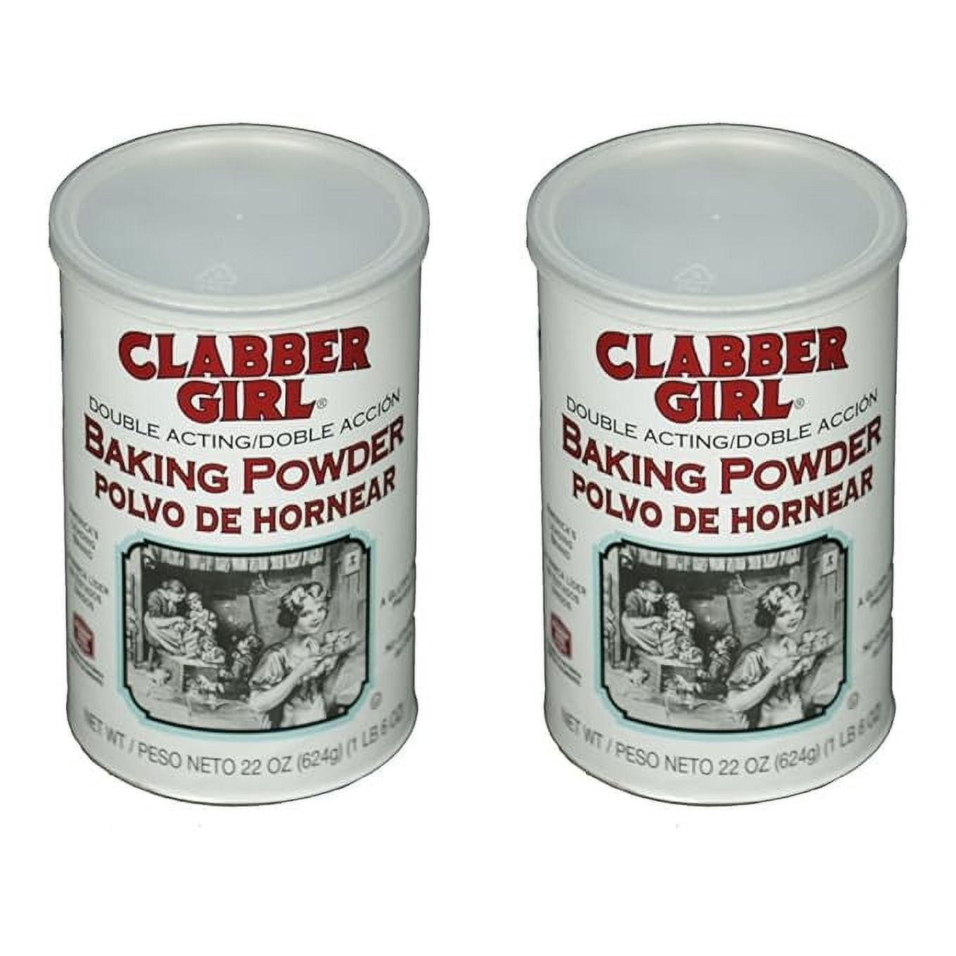 Clabber Girl Double Acting Baking Powder, 22 Ounce (Pack of 2 ...