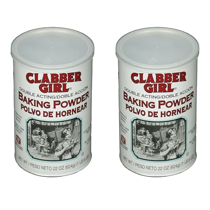 Clabber Girl Double Acting Baking Powder, 22 Ounce (Pack of 2 ...