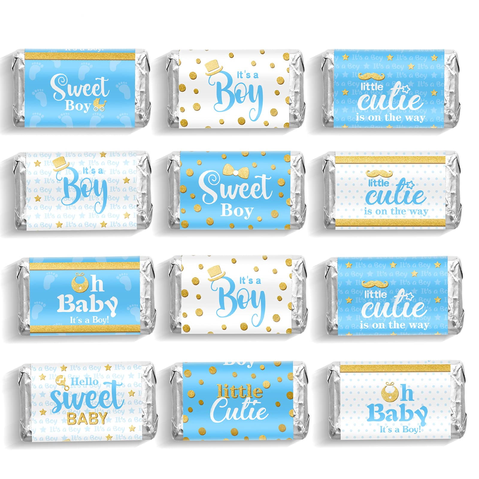 Clabby Baby Shower Candy SSF20 Wrappers, Mini Candy Bar Miniatures ...
