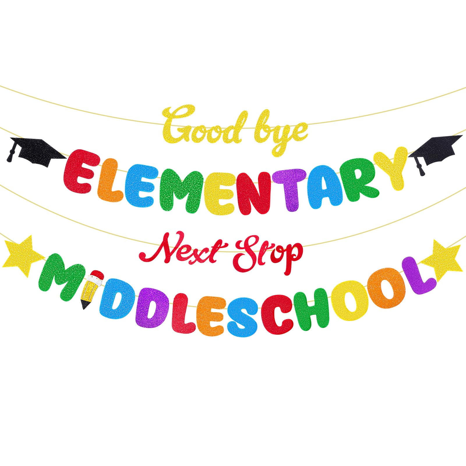 Clabby Goodbye Elementary Next IFF17 Stop Middle School 2025 Glitter ...