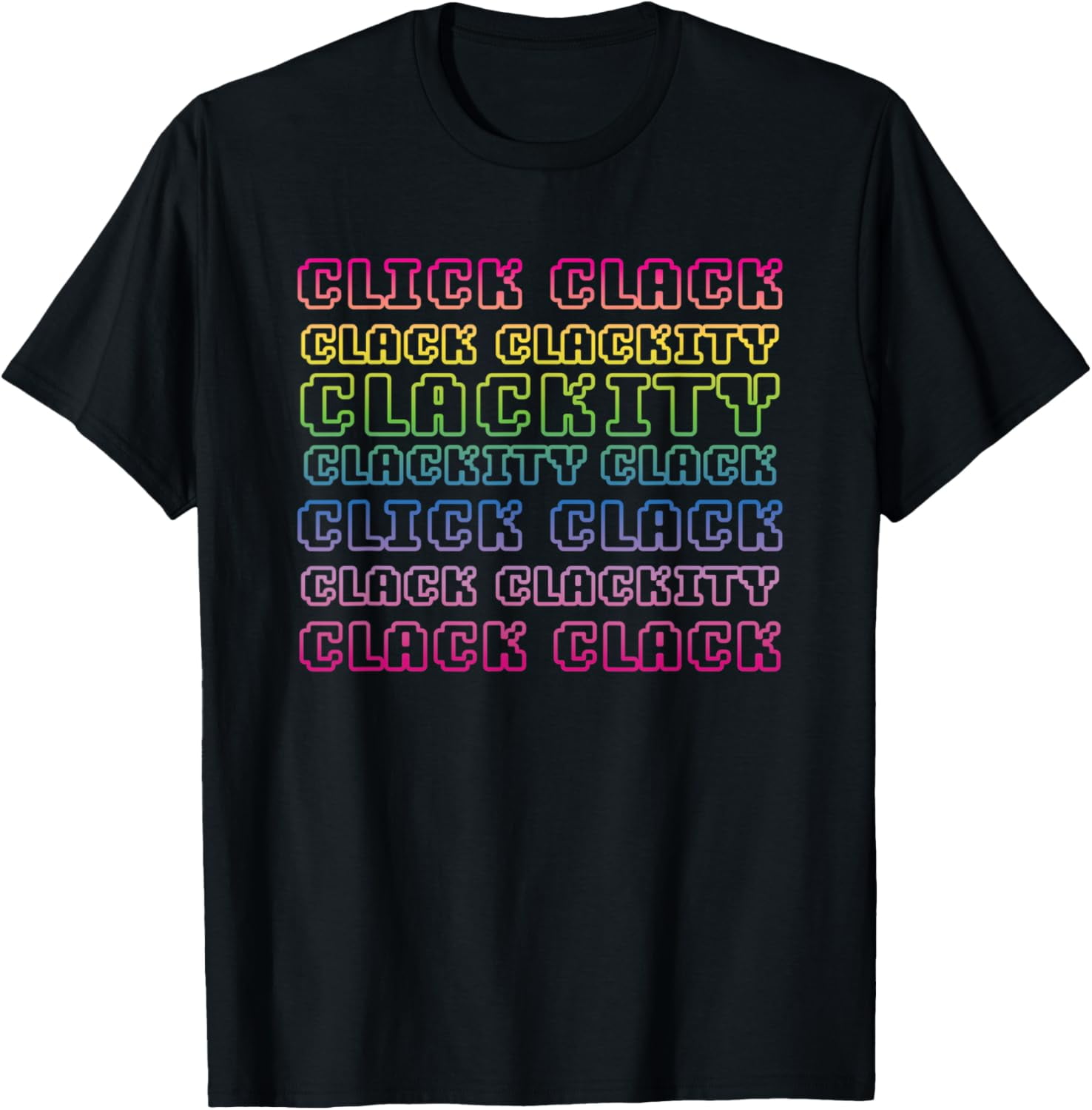 Clack Clack Design For Mechanical Keyboard Fans T-Shirt - Walmart.com