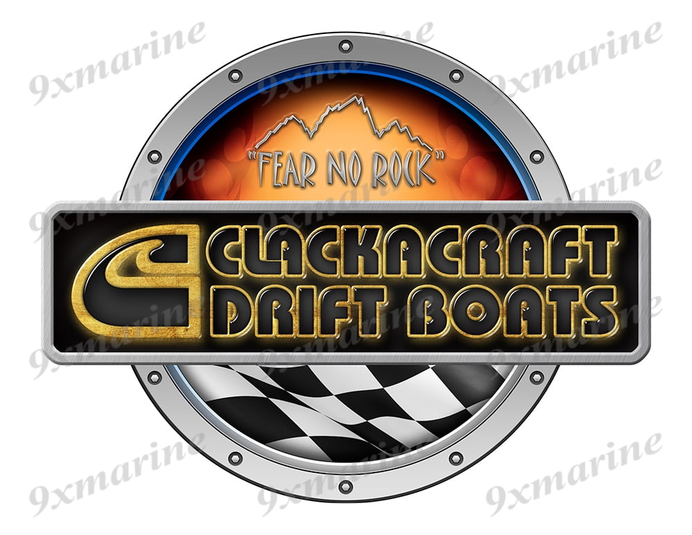 Clackacraft Racing Boat Round Sticker - Name Plate - Walmart.com