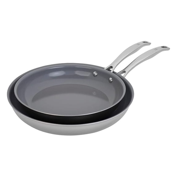 Clad 2-pc Induction Ceramic Nonstick Frying Pan Set, 10-inch Fry Pan ...