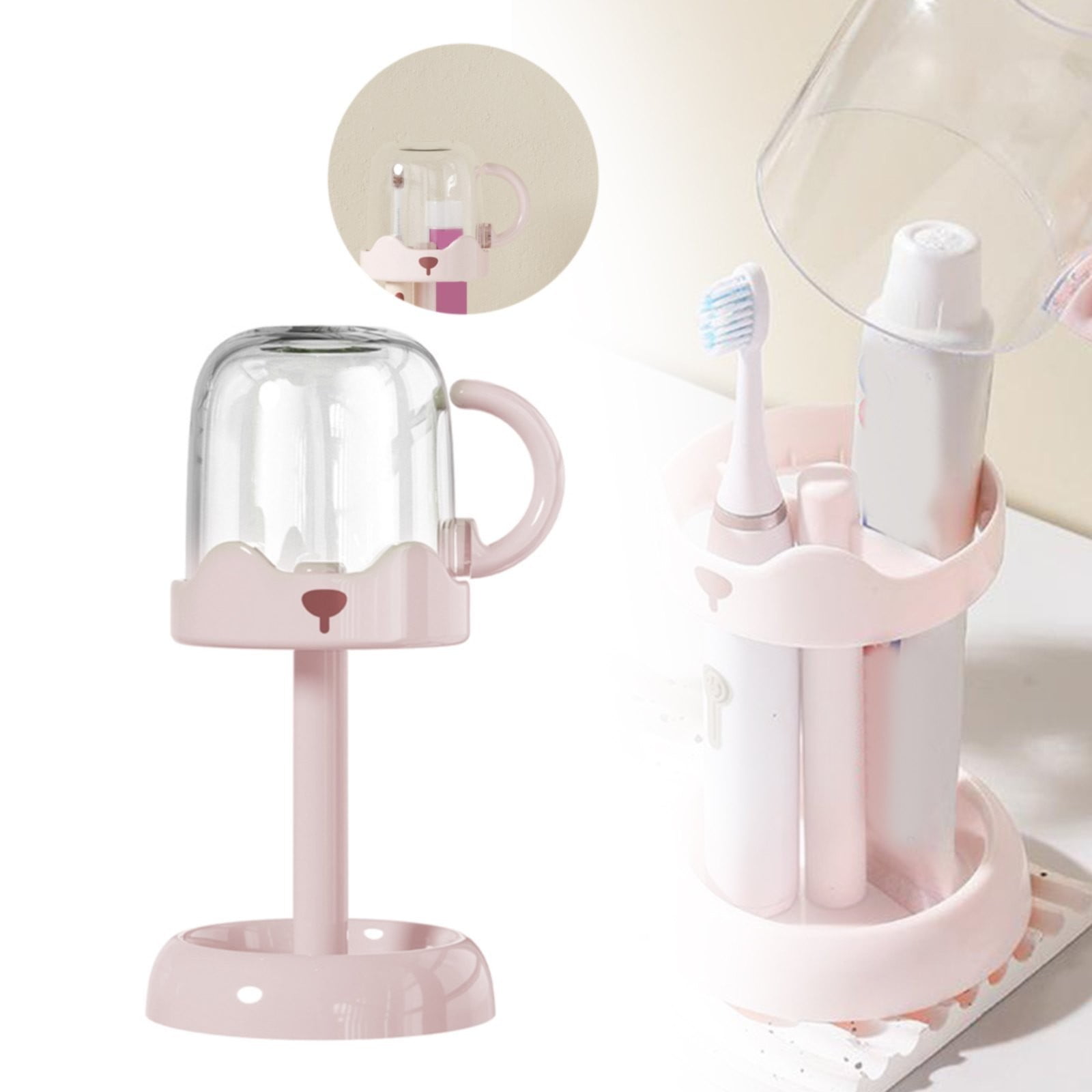 Claerance Rack Under $5 Toothbrush Stand with Cover/Cup 3 Slots ...