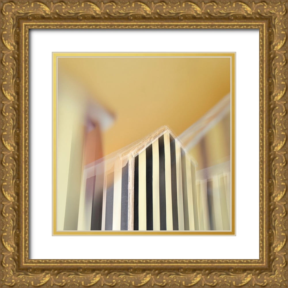 Claes, Gilbert 12x12 Gold Ornate Wood Framed with Double Matting Museum ...