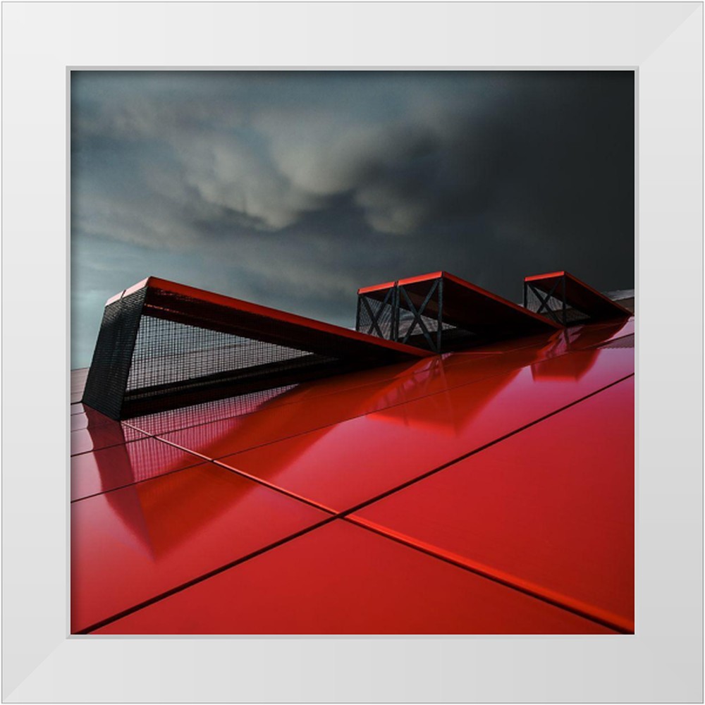 Claes, Gilbert 26x26 White Modern Wood Framed Museum Art Print Titled ...