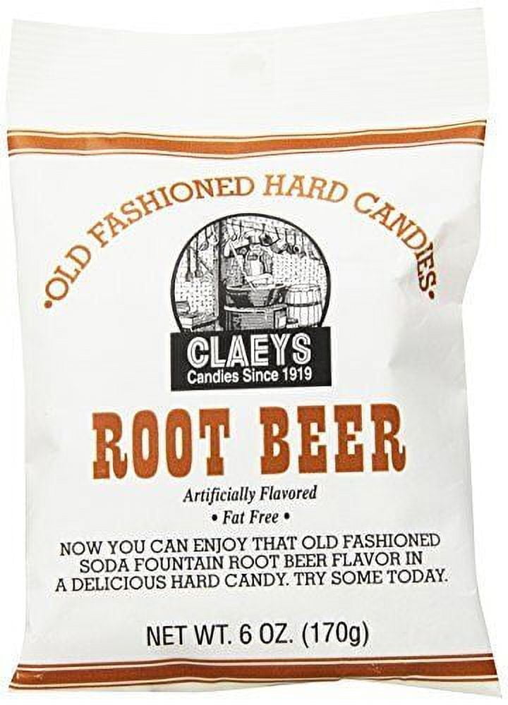 Claey's Old Fashioned Hard Candy Root Beer, 6 oz [12-Bags] - Walmart.com