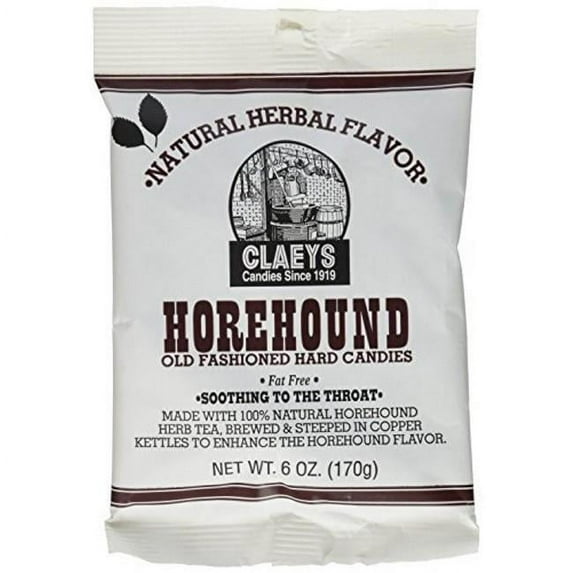 Claeys Horehound Hard Candy, 6 oz - 3 Pack, Assembled by R&J Trading ...