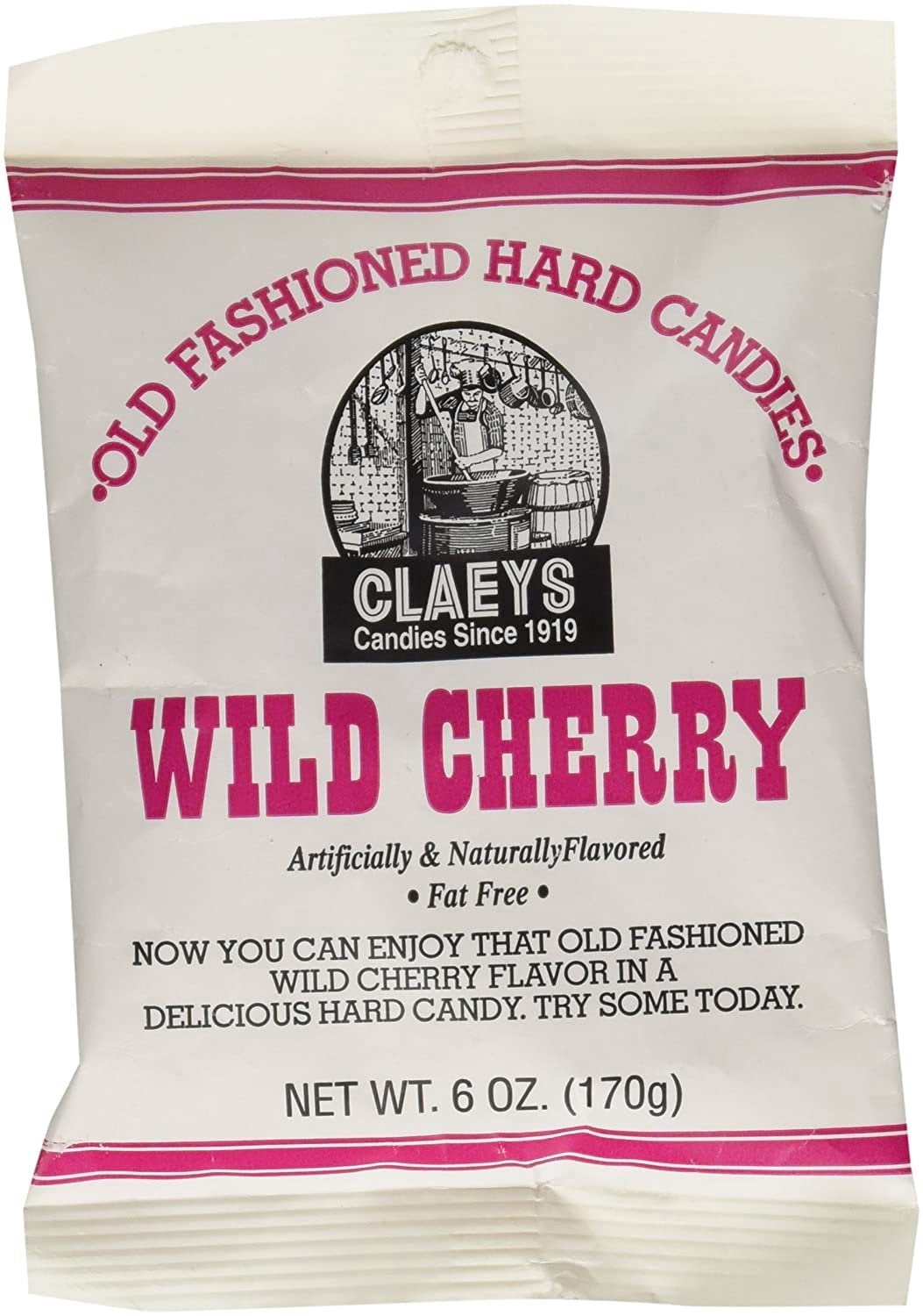 Claeys Candies - Wild Cherry Hard Candy, Fat Free, Old Fashioned ...