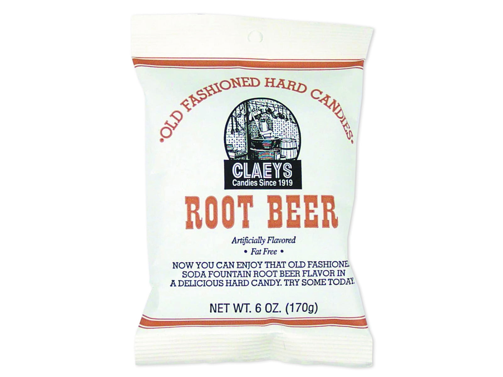 Claeys Old-Fashioned Root Beer Flavored Hard Candies, 6-Pack 6 oz. Bags ...