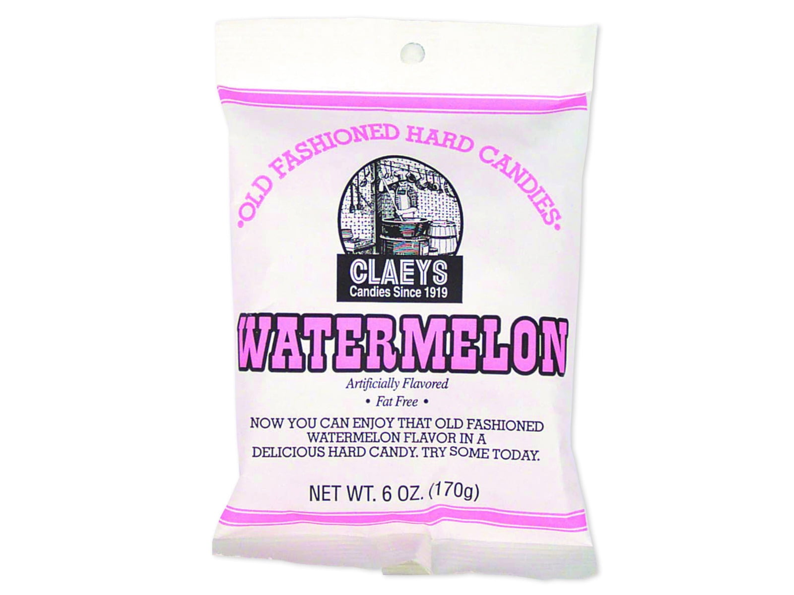Claeys Candies Sanded Watermelon Drops, 6-Pack 6 oz. (170g) Bags ...