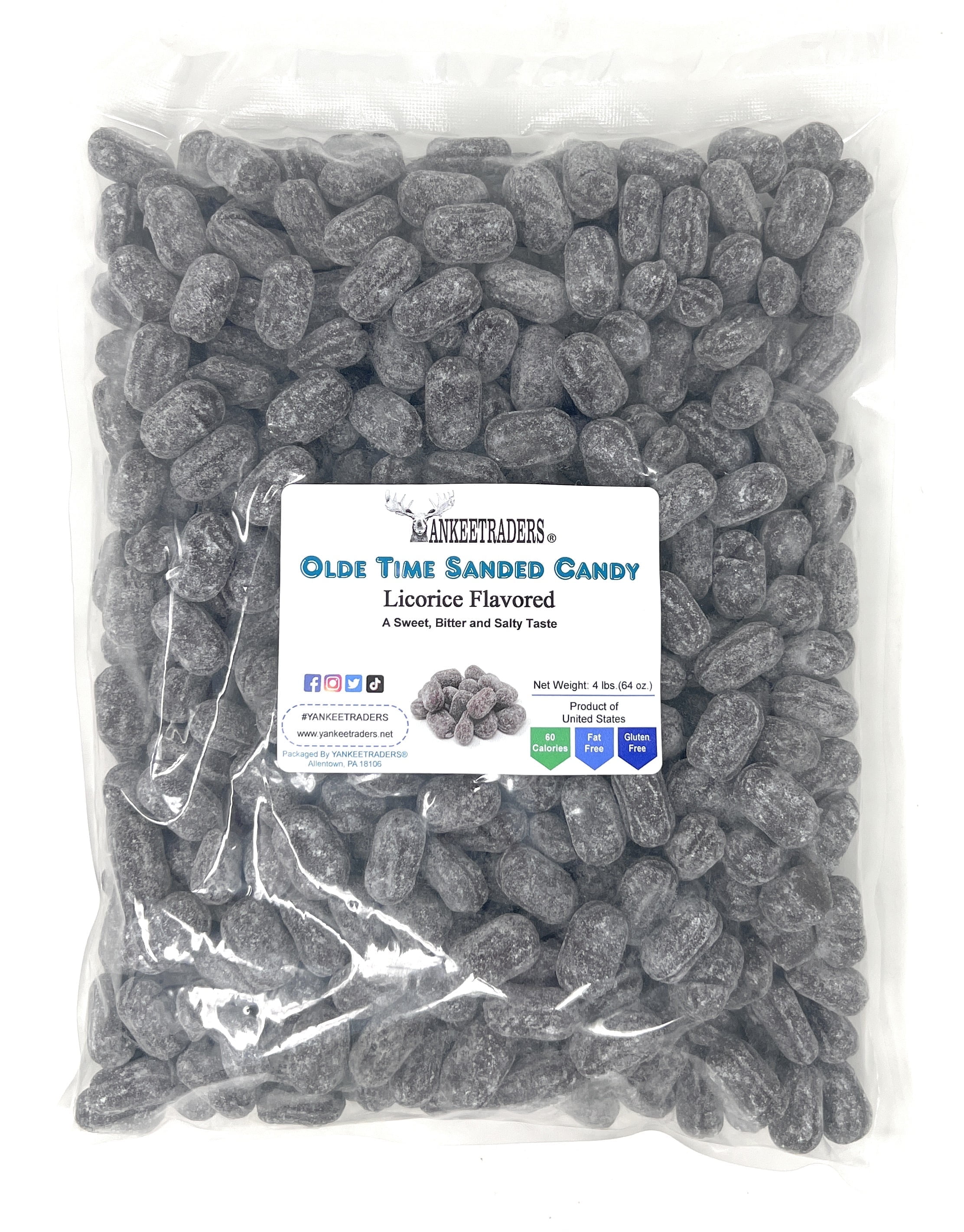 Yankee Traders Olde Time Licorice Sanded Candy Drops, 4 lbs ...