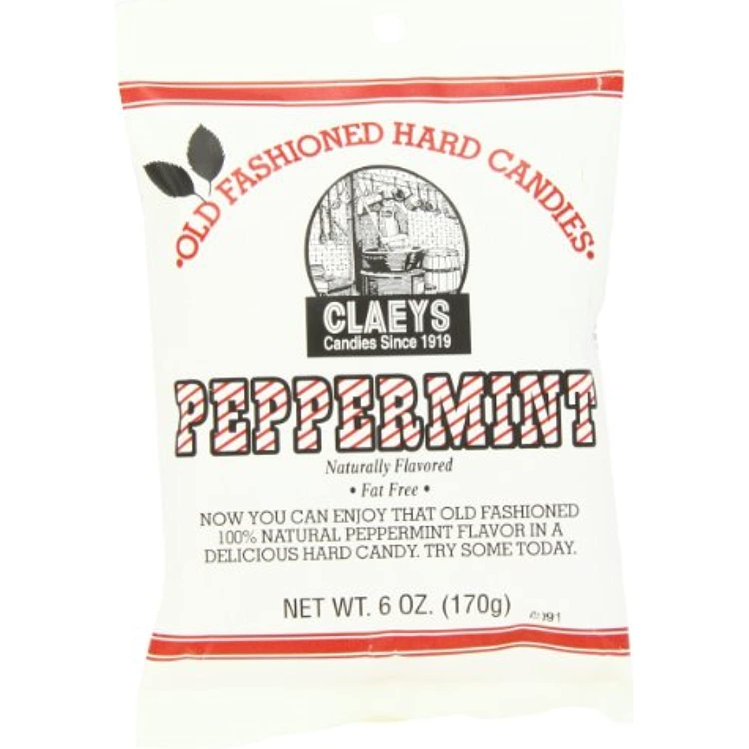 Claeys Natural Peppermint Drops, 6-Ounce Packages (Pack Of 12 ...