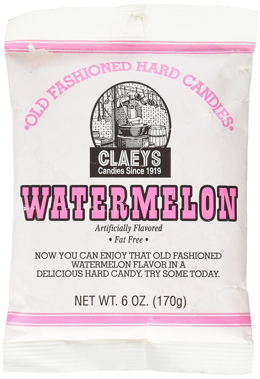 Claeys Old Fashioned Watermelon Hard Candy 6 oz - Walmart.com