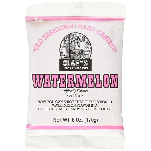 Claeys Old Fashioned Watermelon Hard Candy 6 oz - Walmart.com